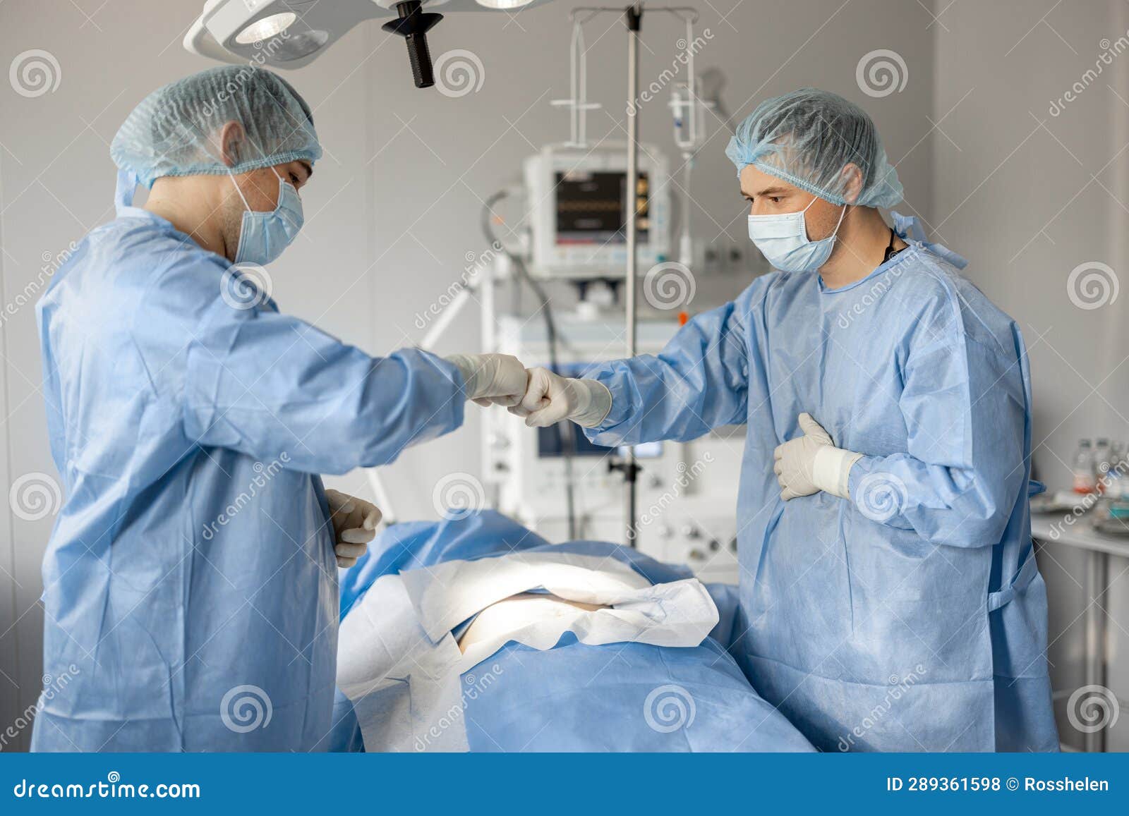 Two Surgeons Each Other Befor an Operation Stock Photo - Image of ...