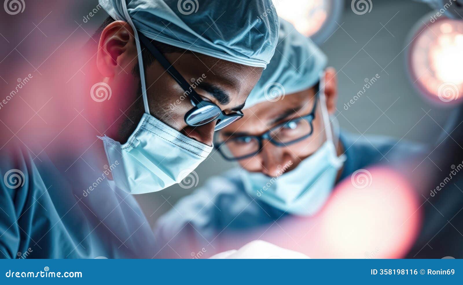 Two Surgeons Operating on a Patient Stock Photo - Image of clinical ...