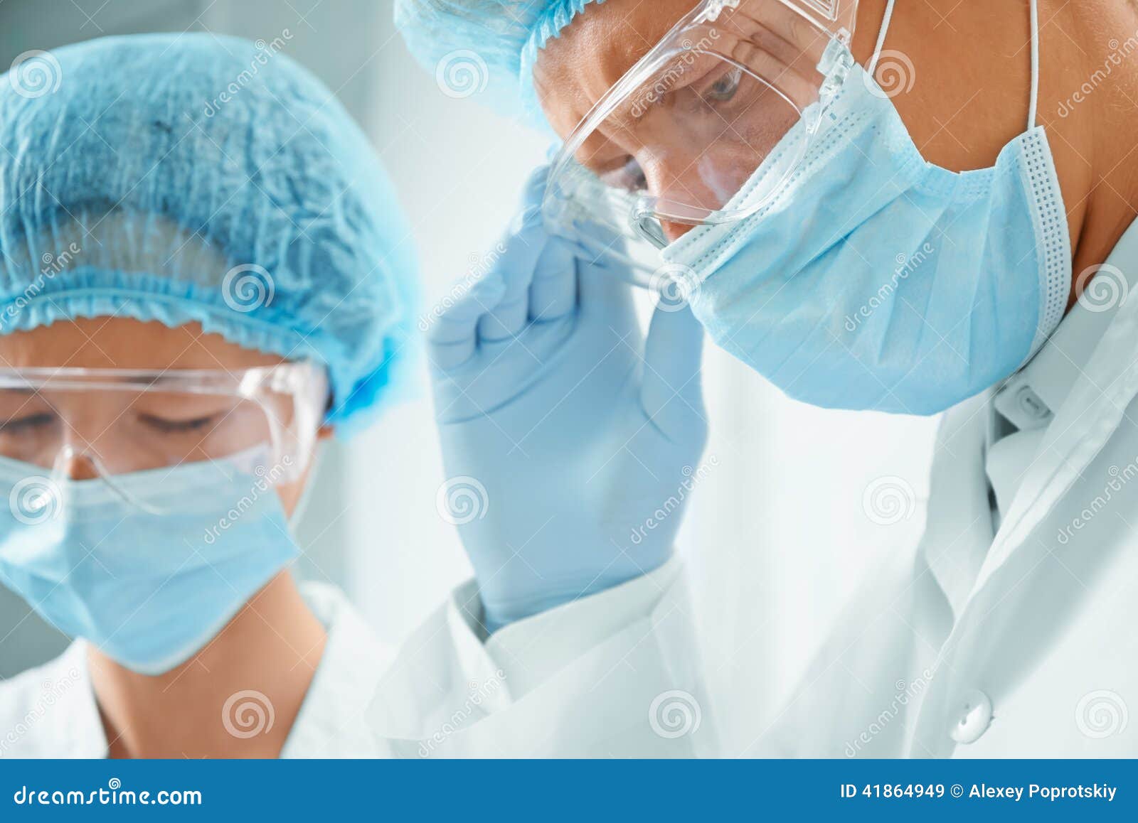 Two surgeons on operation stock image. Image of physician - 41864949