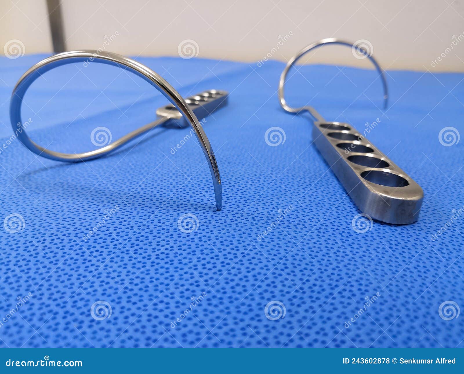 Two Surgical Evaluated Meshes Introducer Needle Stock Photo - Image of ...