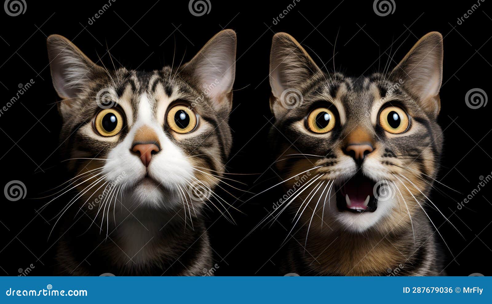 Surprised Cats With Startled Expressions Stock Photography ...