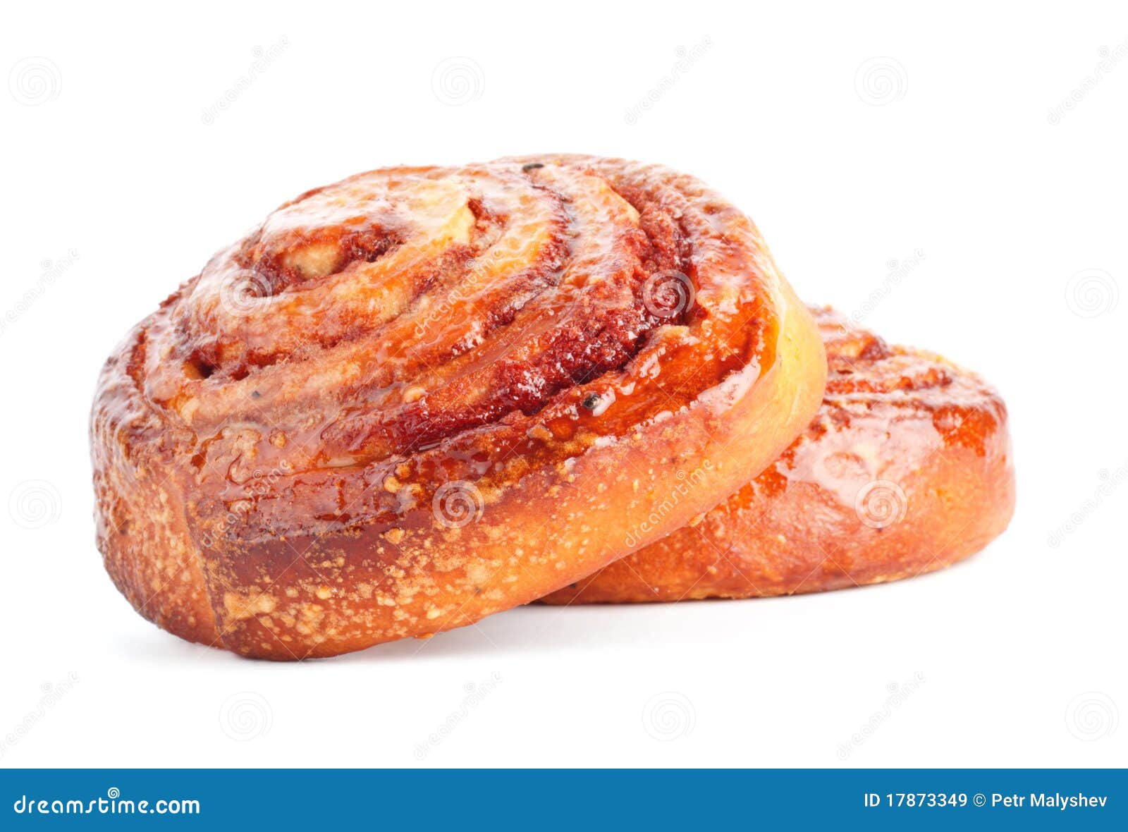 Sweet Buns With A Block And Cinnamon On A Dark Background Stock ...