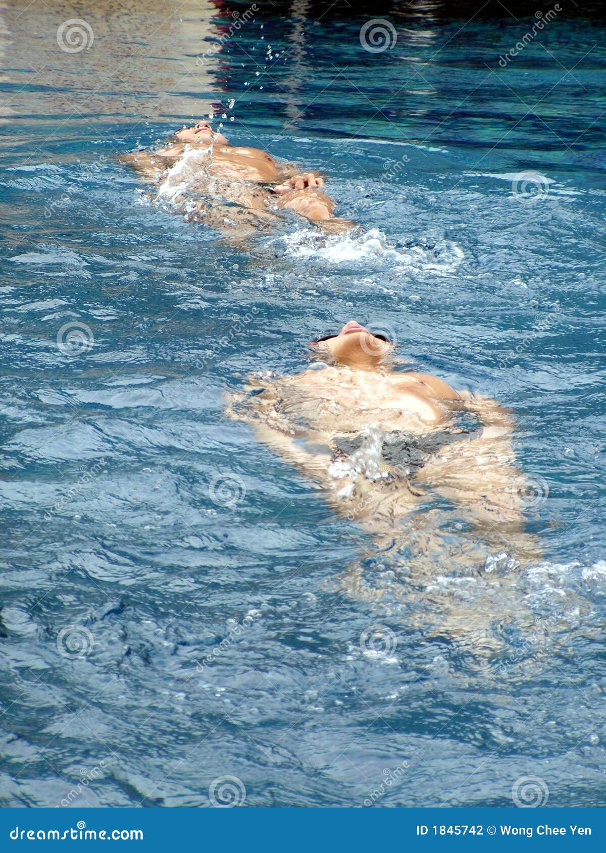 Two swimmers training stock photo. Image of goggles, chlorine - 1845742