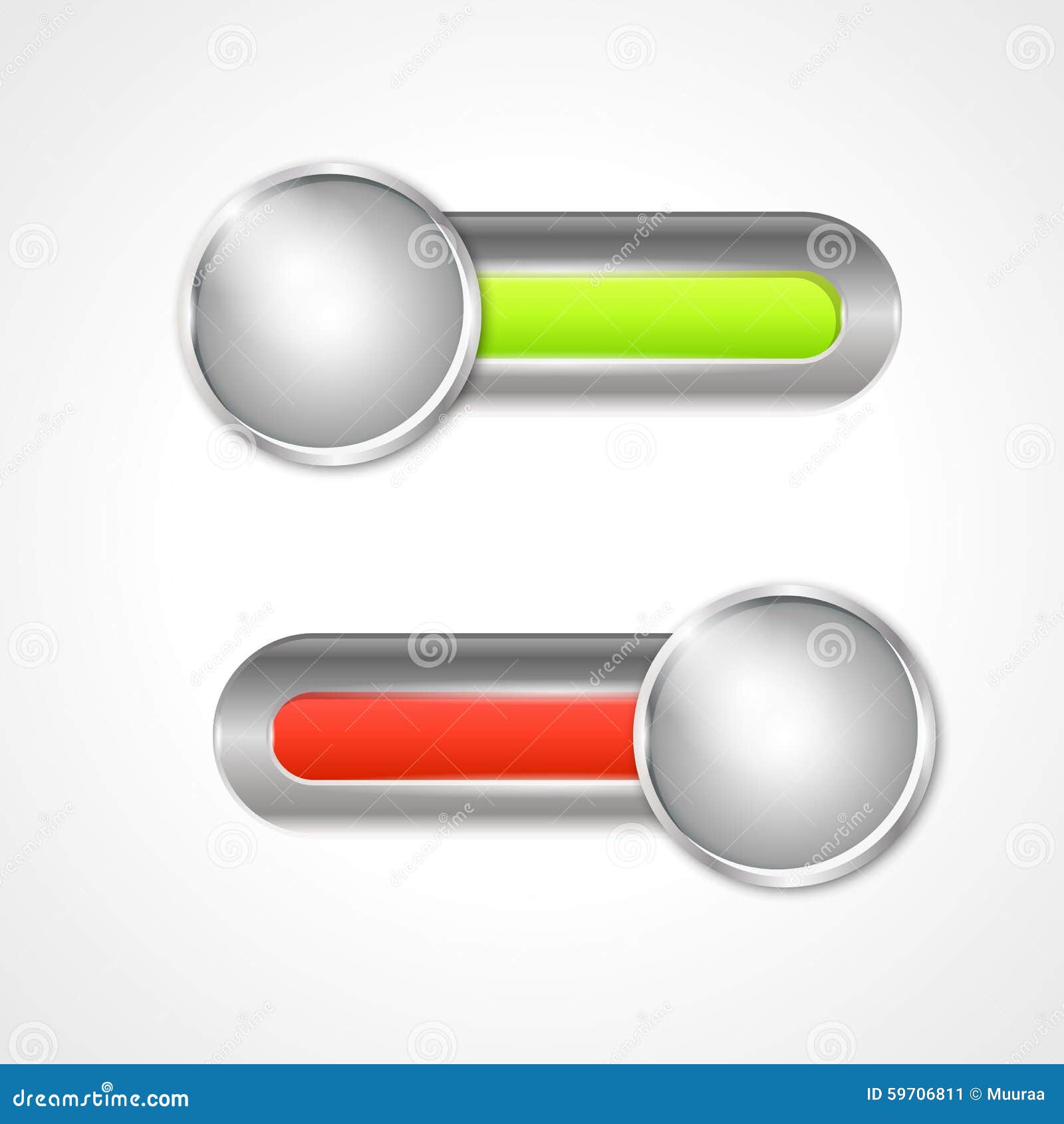 Two switch buttons stock vector. Illustration of interface - 59706811