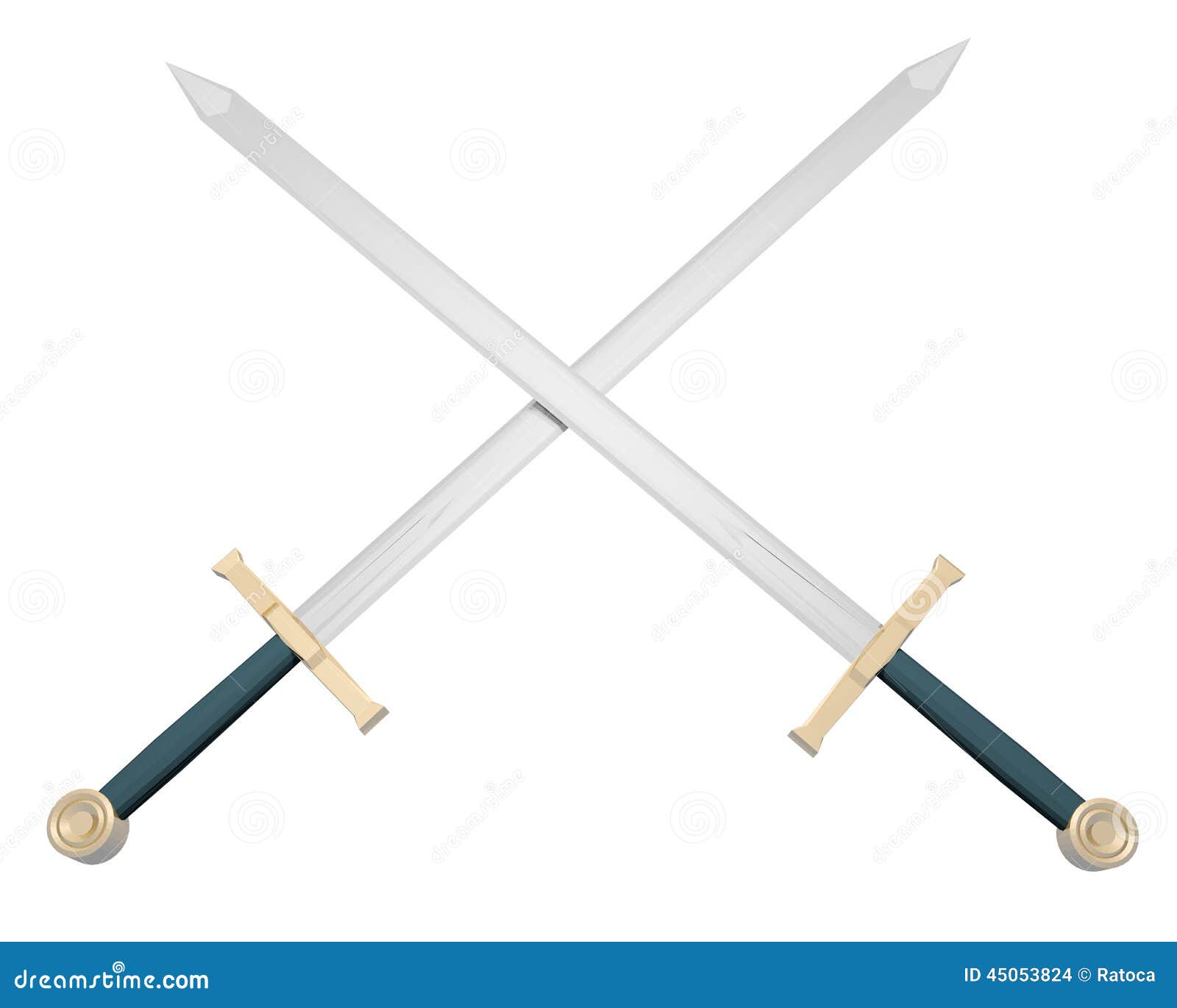 Two sword stock illustration. Illustration of floret - 45053824