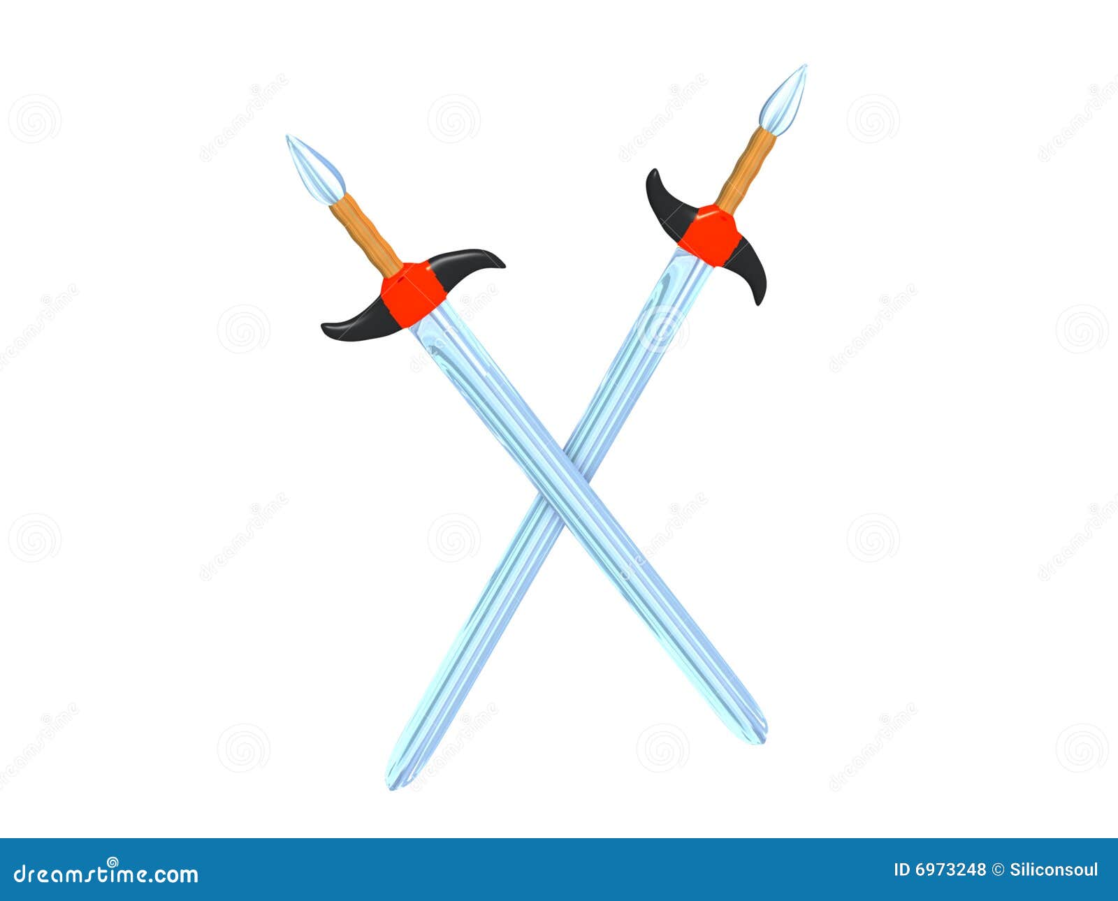 Two swords stock illustration. Illustration of kingdom - 6973248