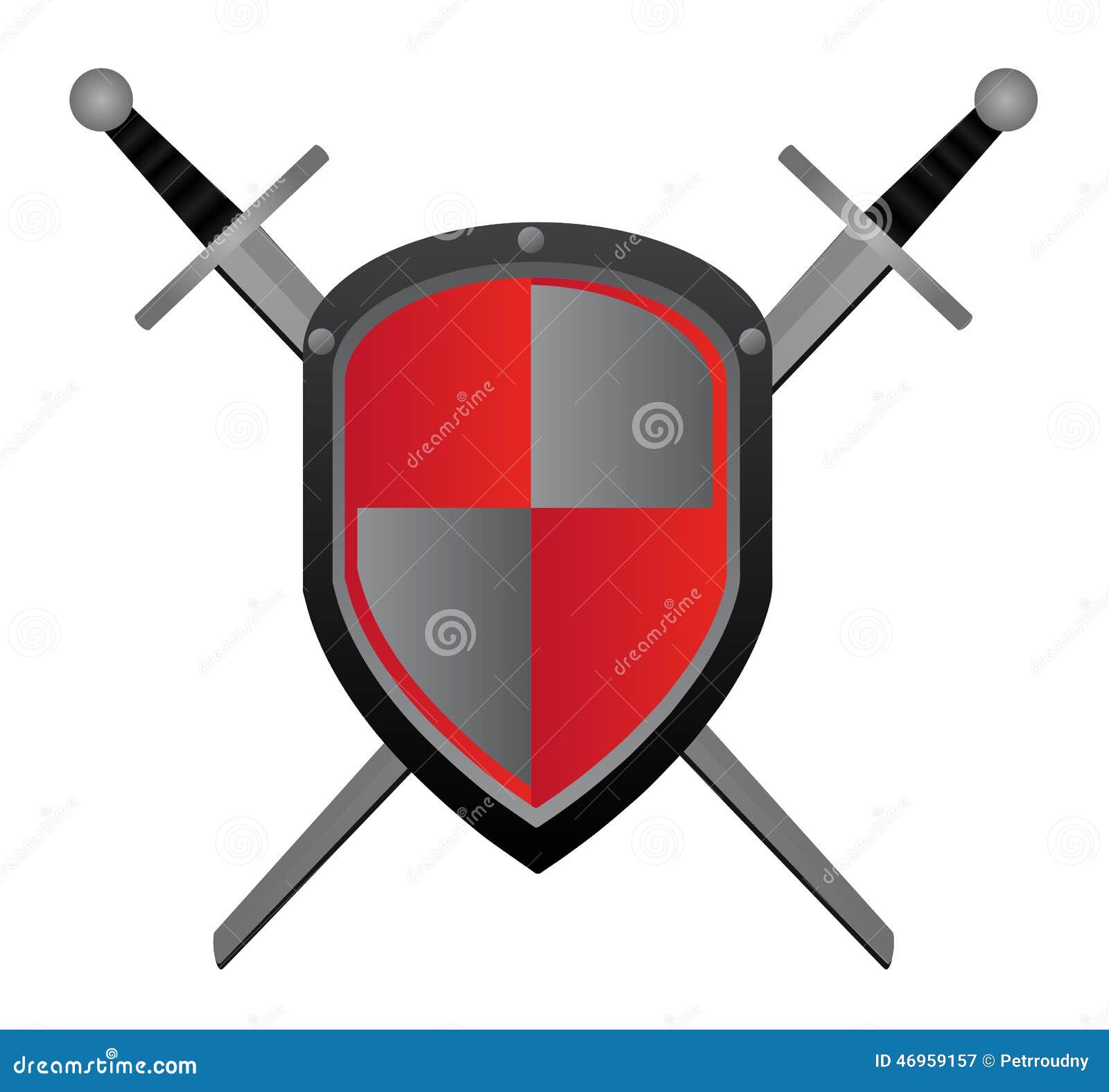 Vector Shield And Sword