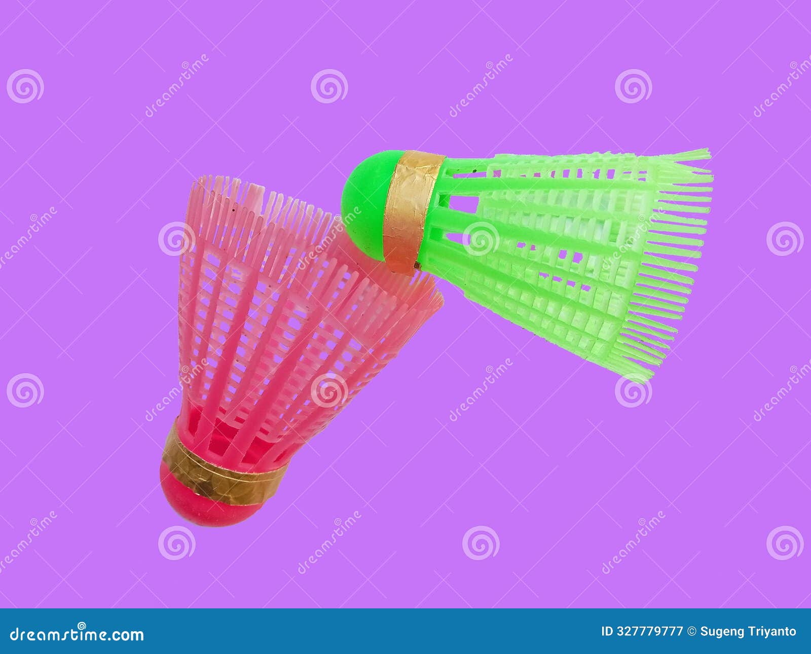 Two Synthetic Shuttle Isolated on Purple Stock Image - Image of purple ...