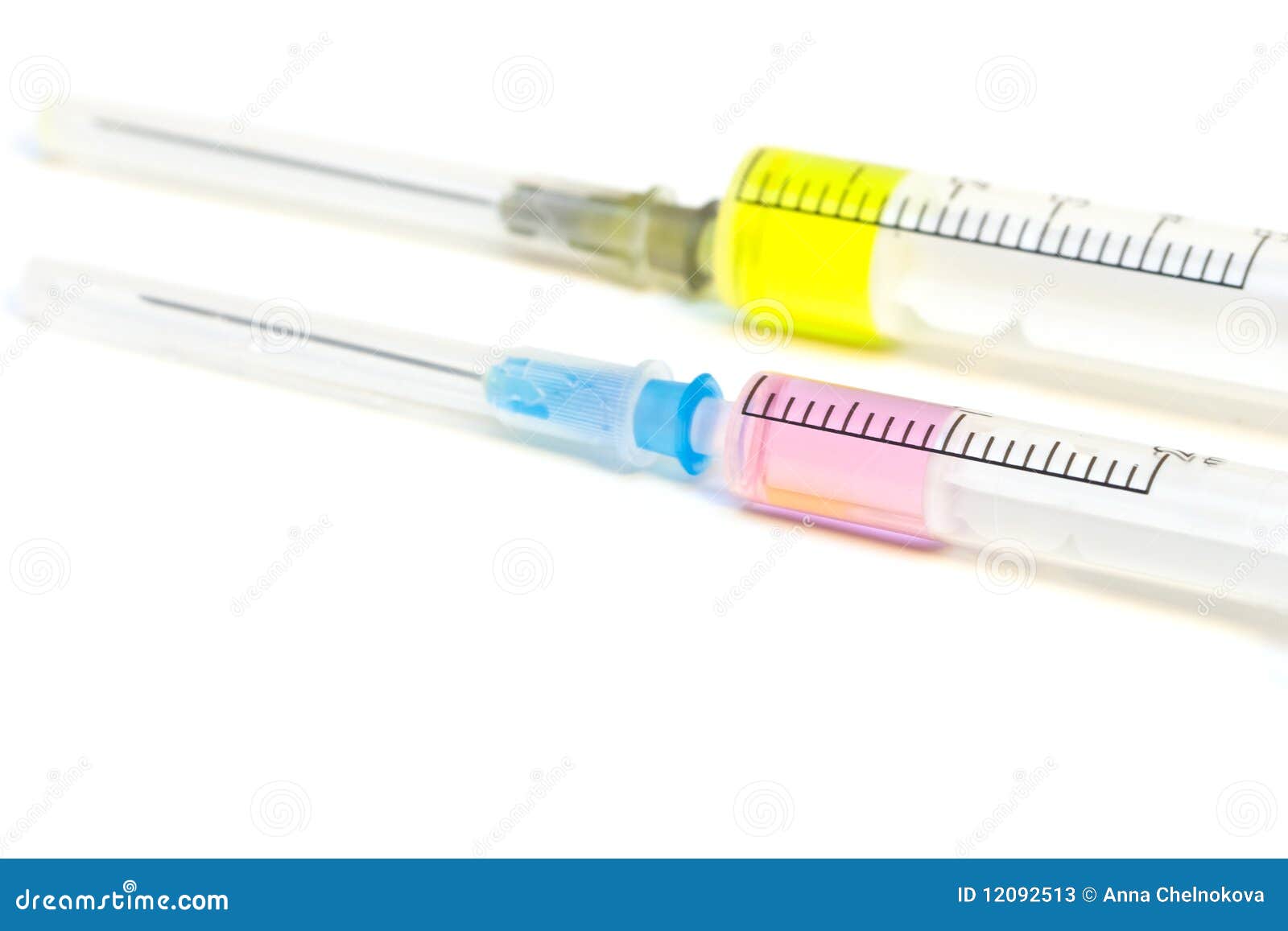 Two syringes. stock image. Image of health, container - 12092513