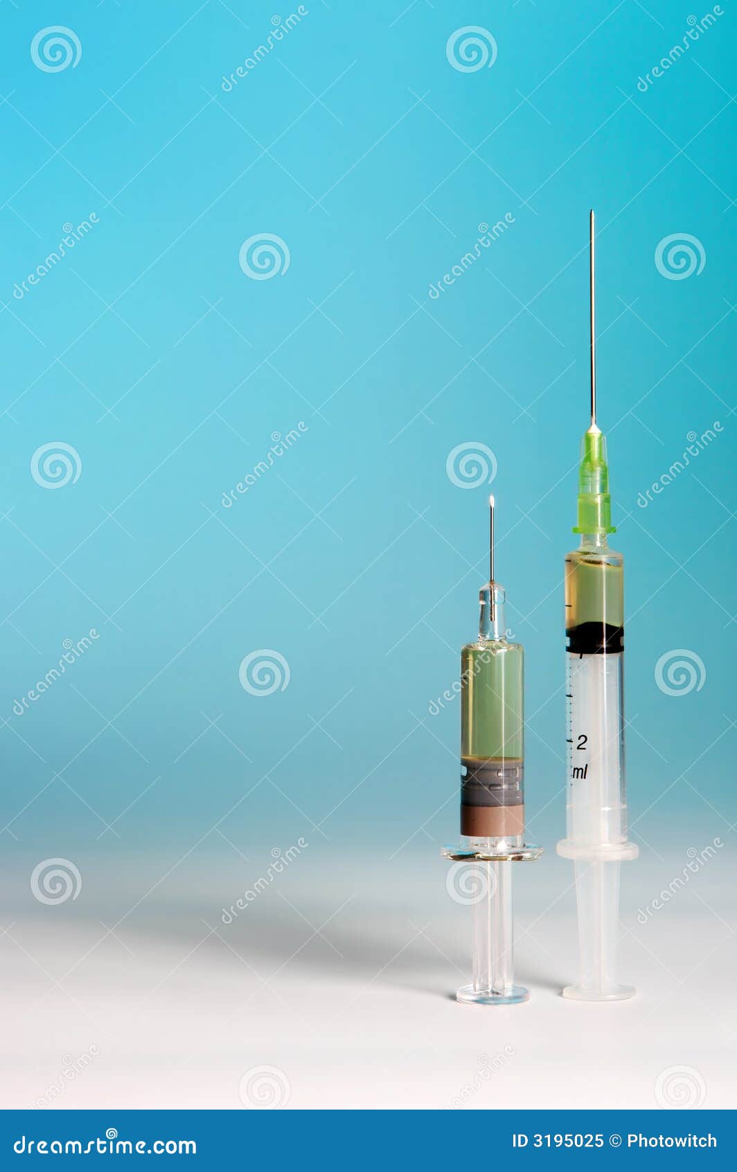 Two syringes stock image. Image of cure, treatment, medication - 3195025
