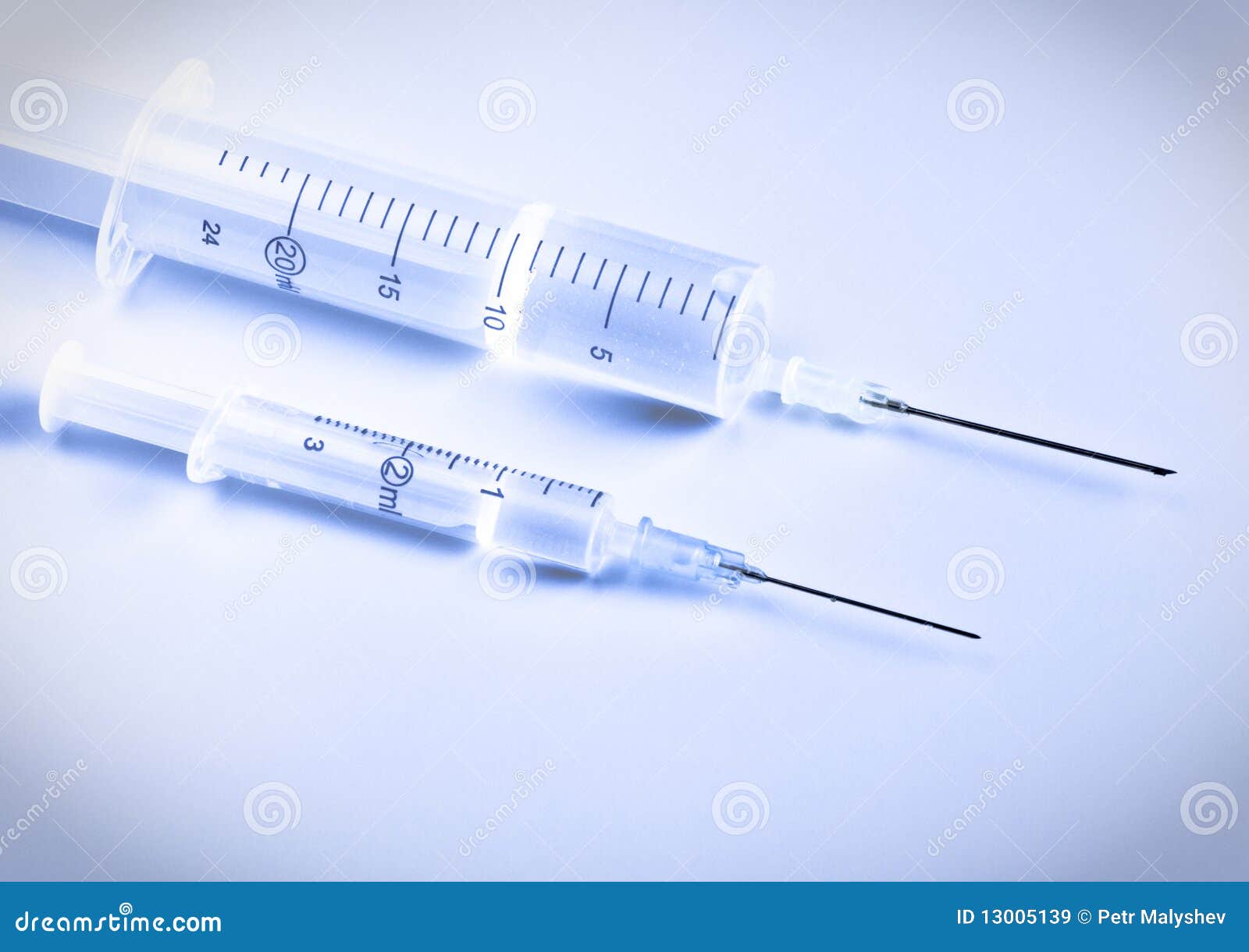 Two syringes with remedy stock image. Image of inject - 13005139