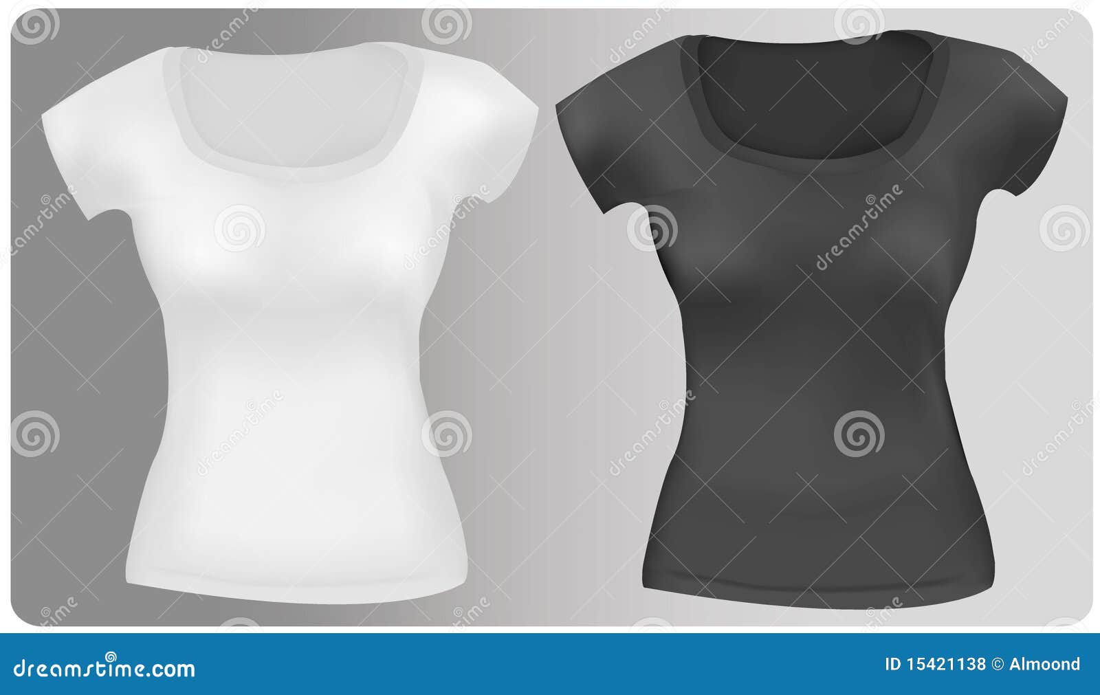 Two T-shirts. stock vector. Illustration of size, shop - 15421138