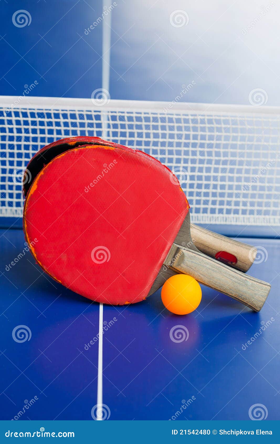 Two Table Tennis or Ping Pong Rackets Stock Photo - Image of outdoor ...