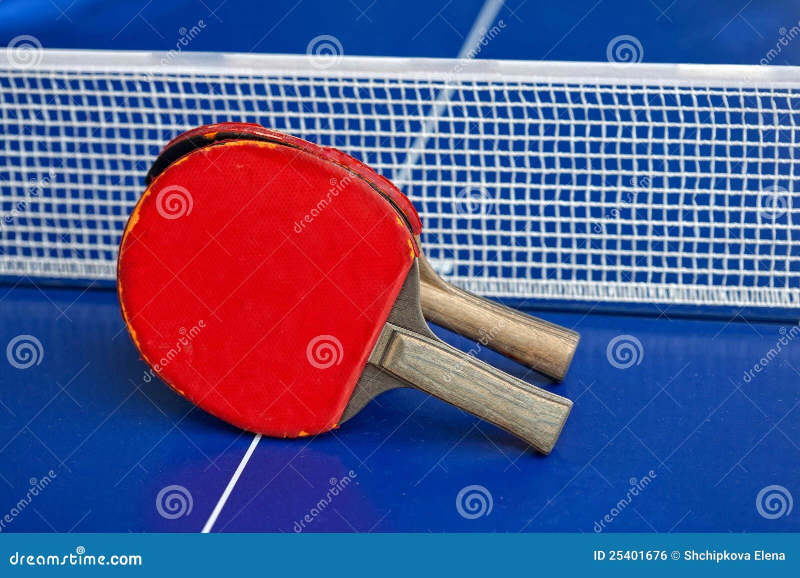 Two Table Tennis or Ping Pong Rackets Stock Photo - Image of action ...