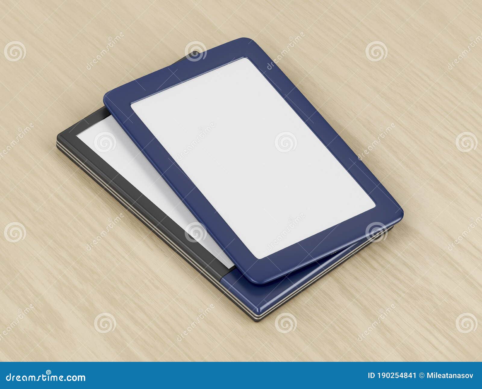 Two Tablets or E-book Readers with Different Designs Stock Illustration ...