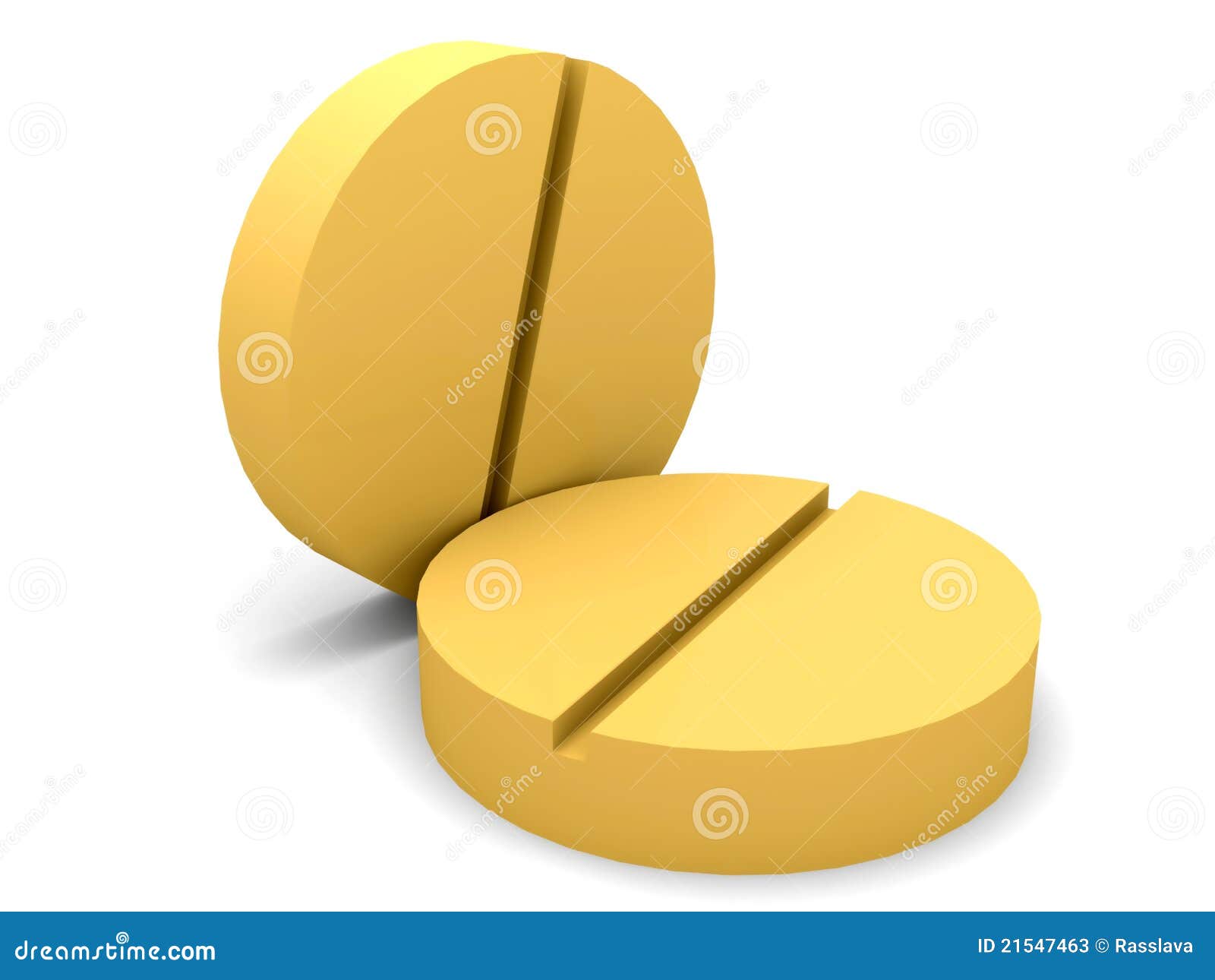 Two Tablets on White Background Stock Illustration - Illustration of ...