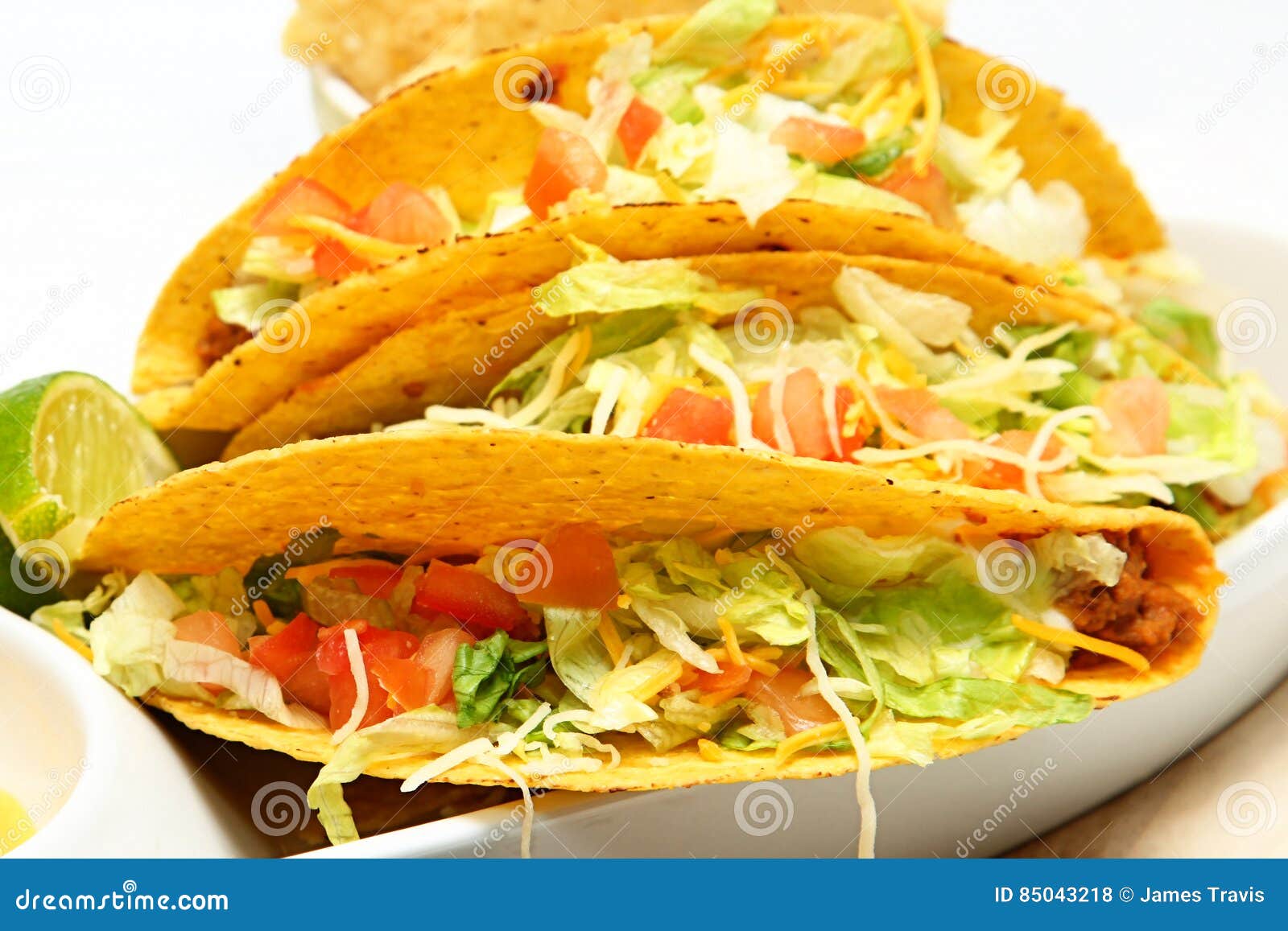 Two Tacos stock photo. Image of beef, food, tomato, shredded - 85043218