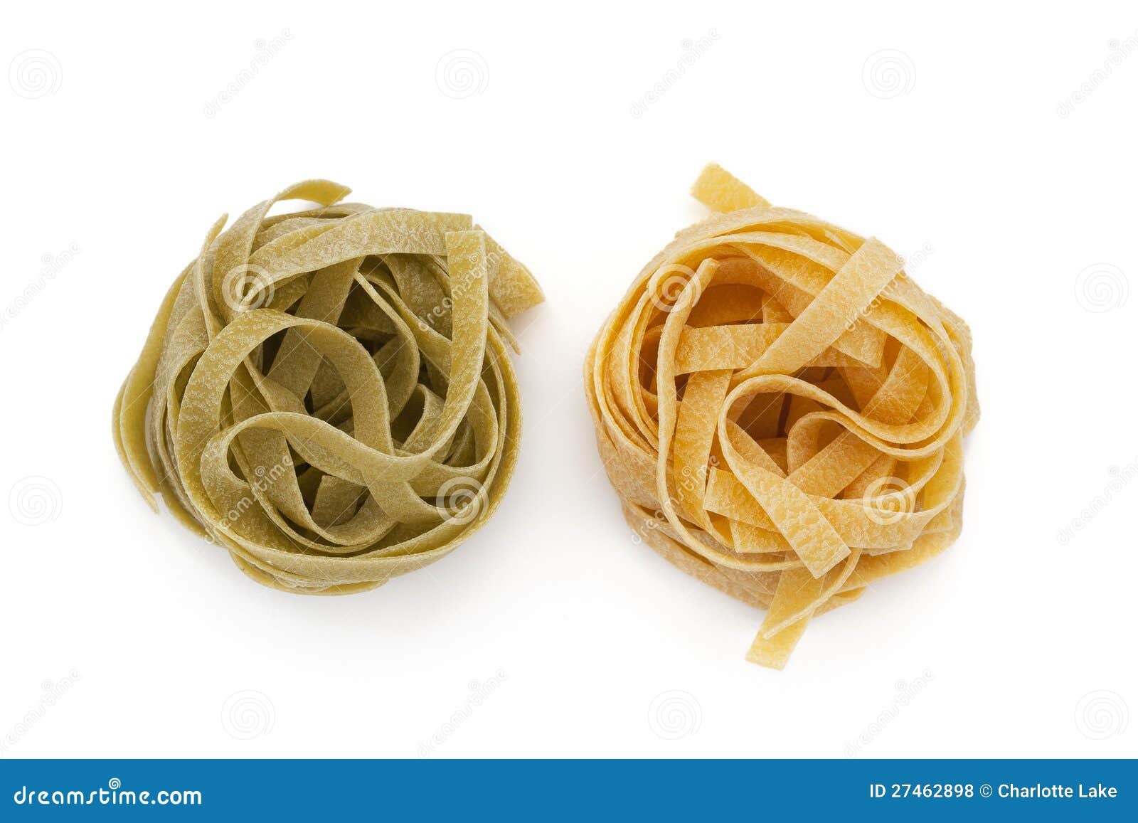 Two Tagliatelle Nests stock photo. Image of pasta, italian - 27462898
