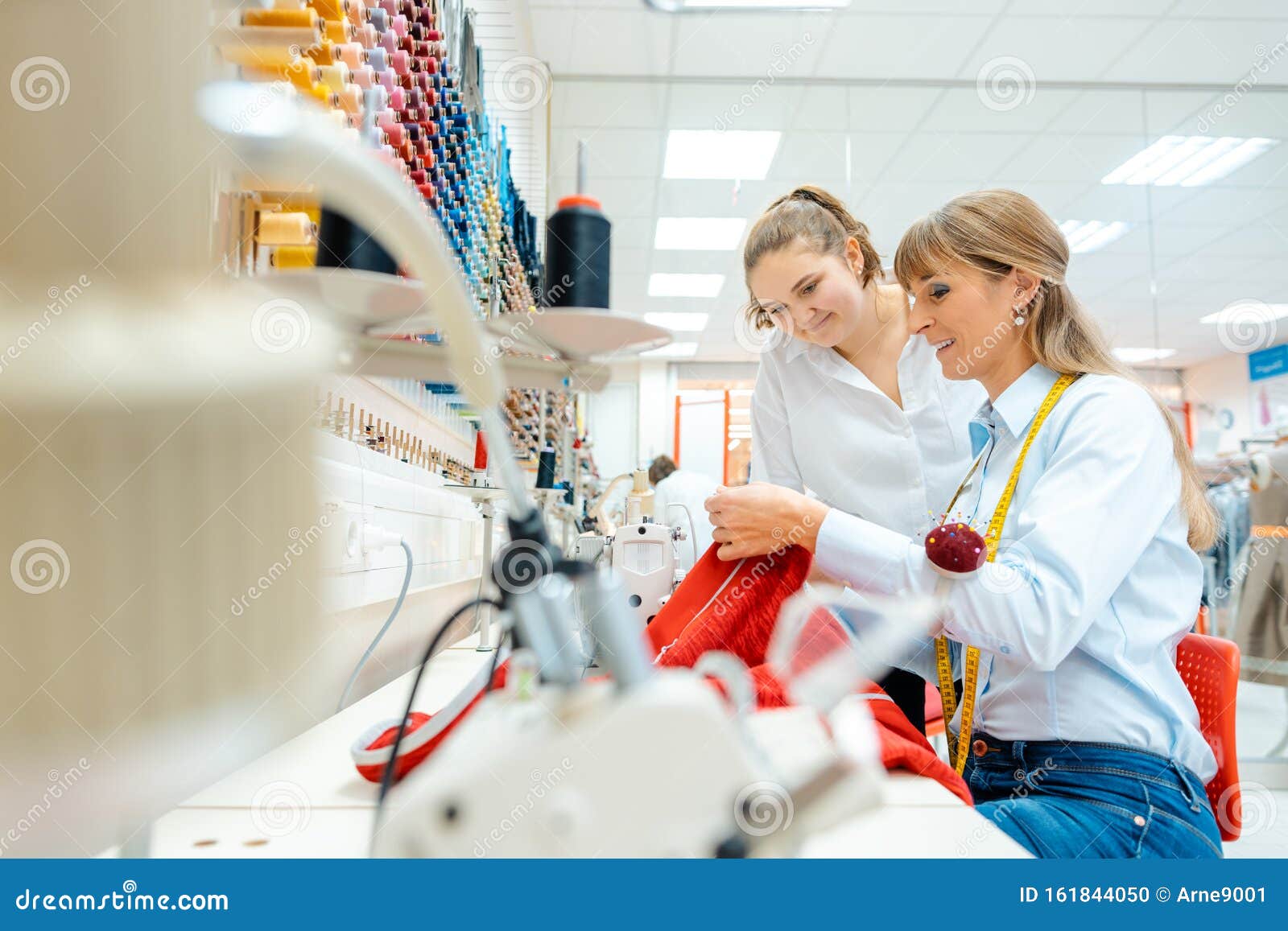 Two Tailors in Their Studio Stock Photo - Image of labor, female: 161844050
