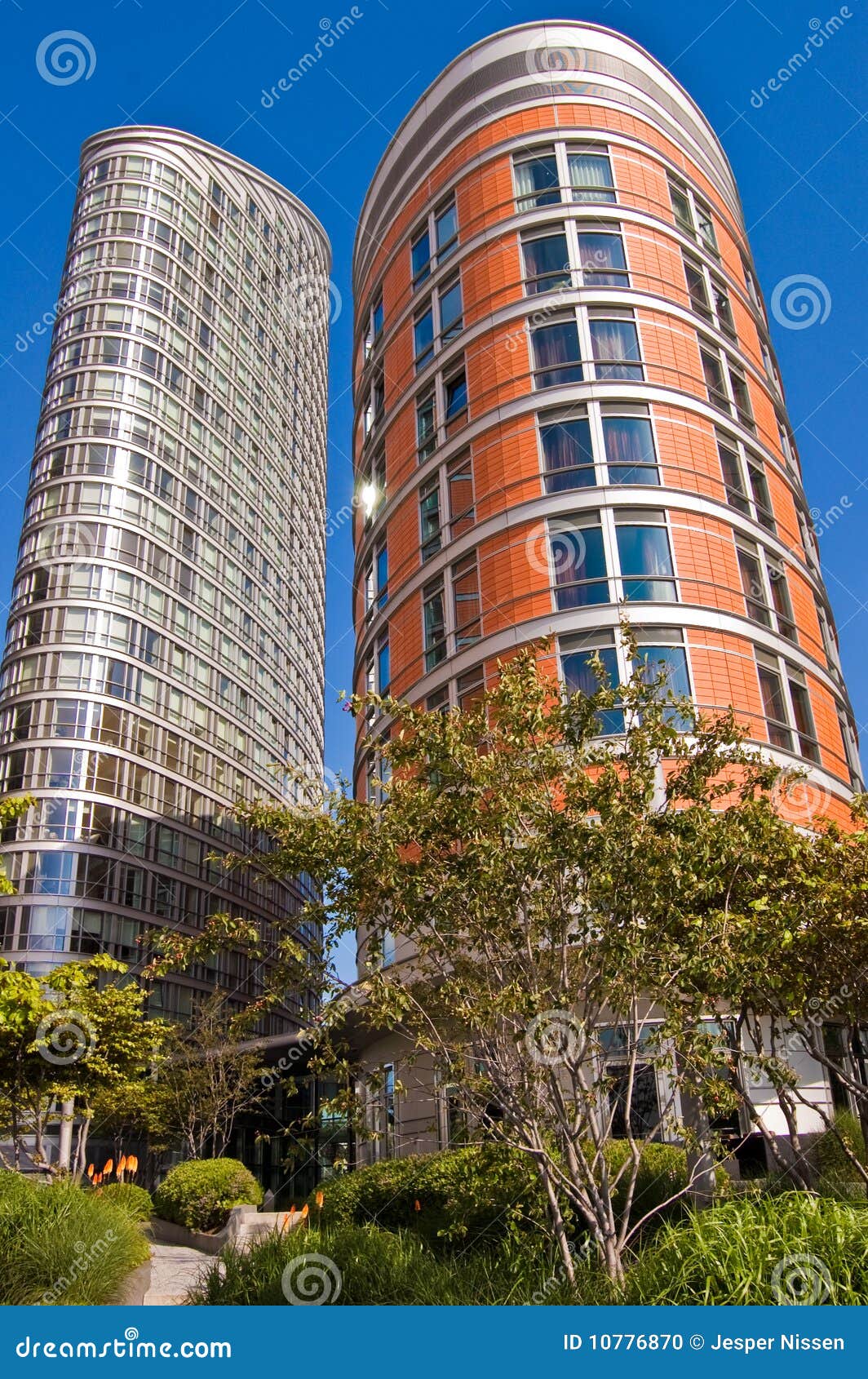 Two tall buildings stock photo. Image of buildings, hotel - 10776870