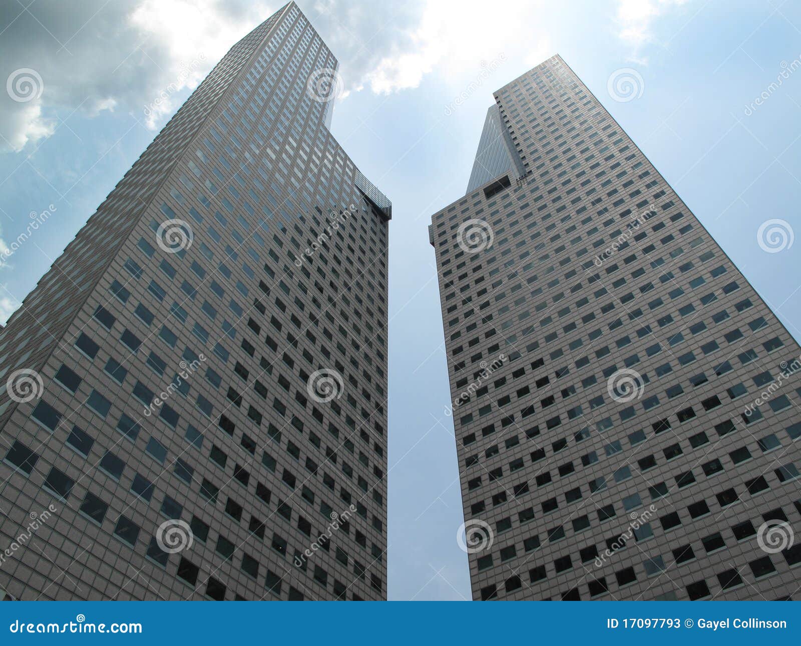 Two tall buildings stock image. Image of tower, balcony - 17097793