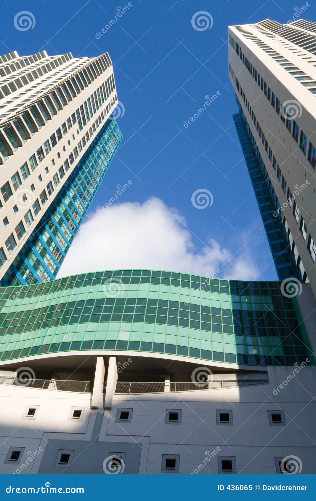 Two Tall Buildings stock image. Image of architecture, apartments - 436065