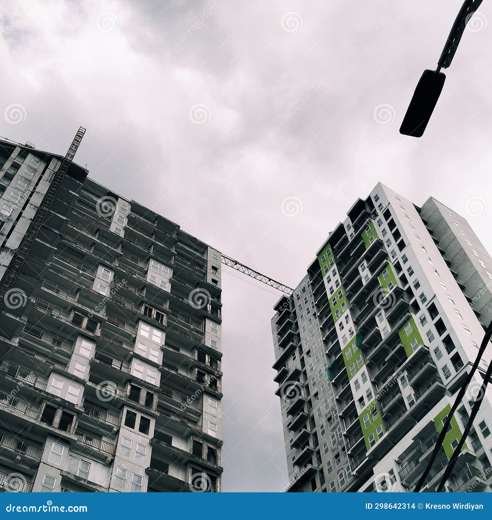 Two Tall Buildings that are Under Construction and Not yet Completed ...