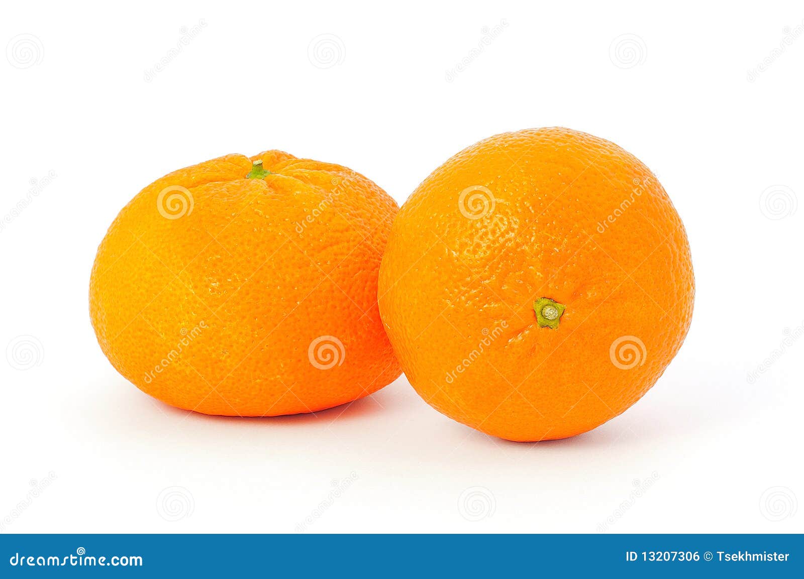 Two tangerines on white stock photo. Image of peel, white - 13207306