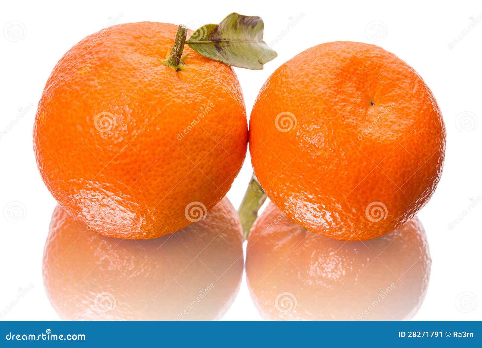 Two tangerines on white stock image. Image of mandarine - 28271791