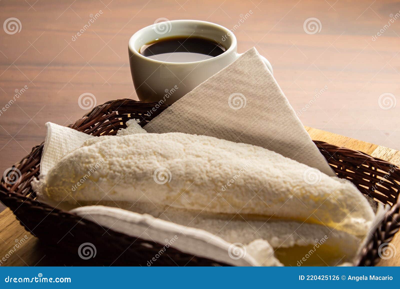 Two Tapioca and a Cup of Coffee. Stock Photo - Image of carbohydrate ...