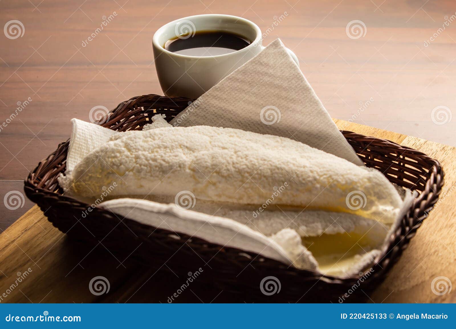 Two Tapioca and a Cup of Coffee. Stock Image - Image of glass, dinner ...