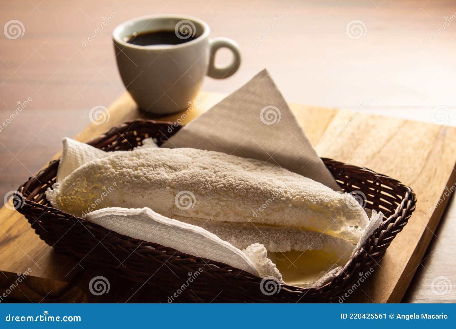 Two Tapioca and a Cup of Coffee. Stock Image - Image of kitchen, bahia ...