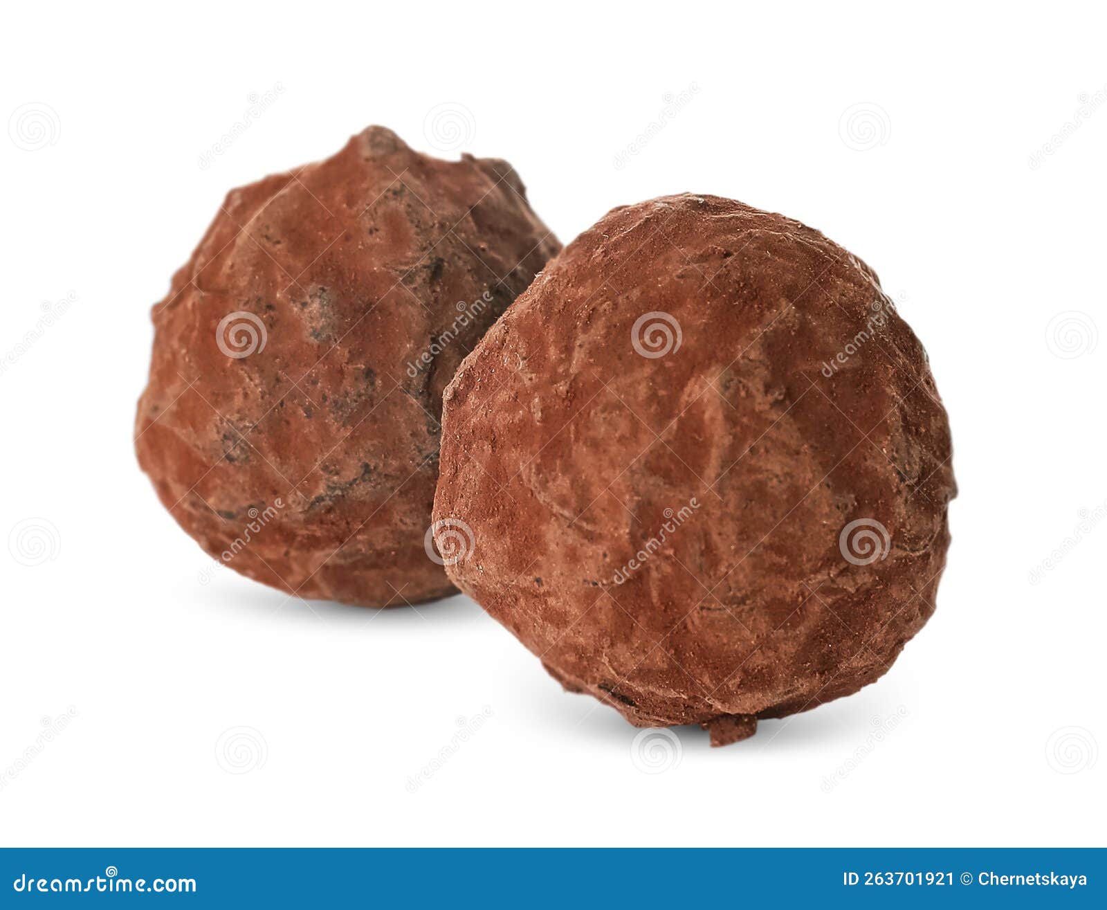 Two Tasty Chocolate Candies Isolated on White Stock Image - Image of ...