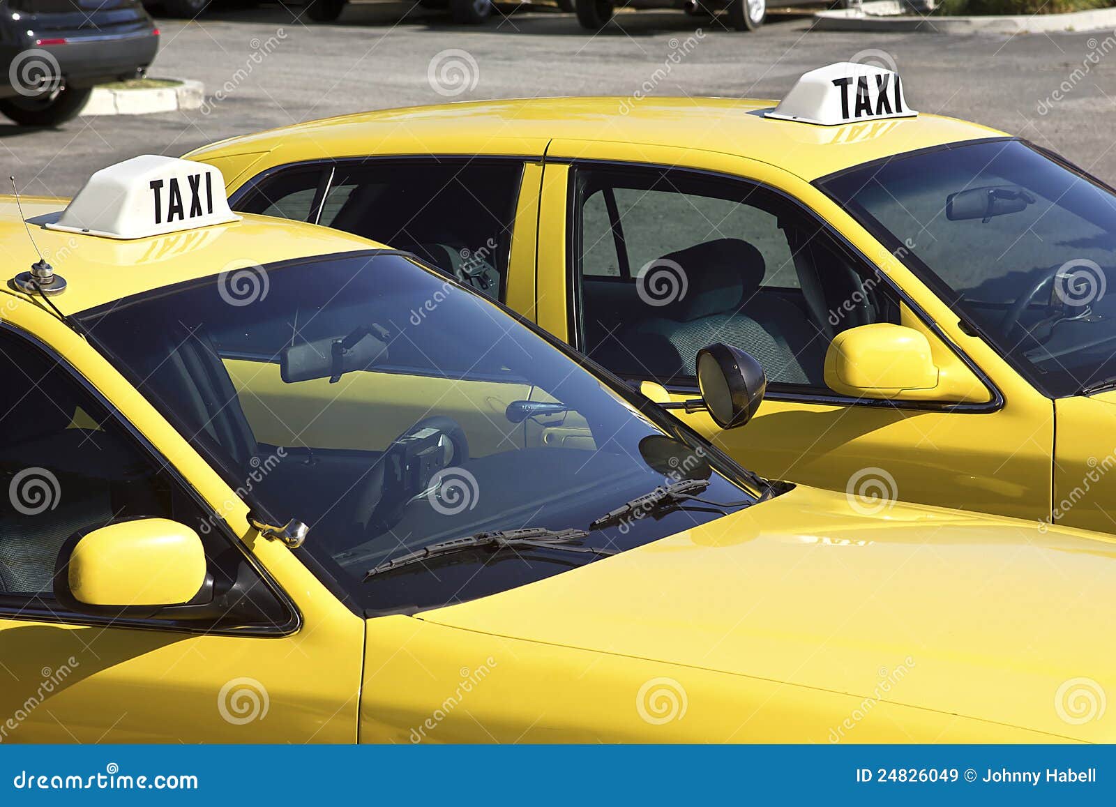 Two Taxi Cars stock image. Image of business, station - 24826049