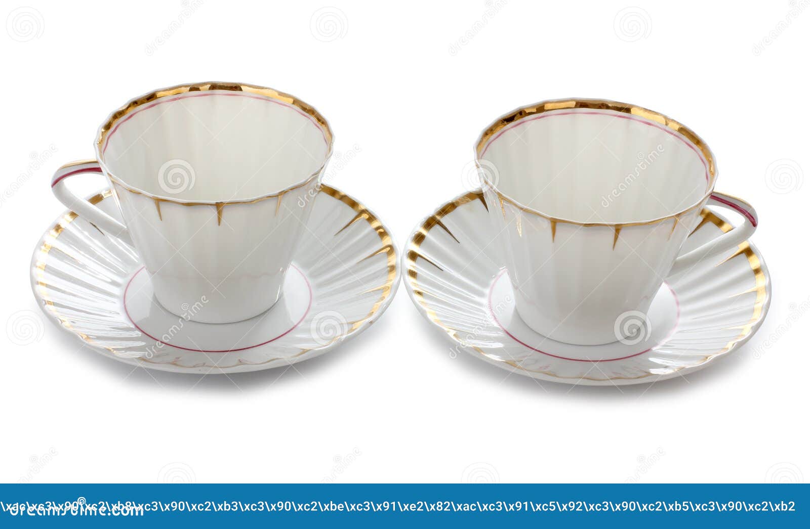 Two tea cups stock photo. Image of ornate, ceramic, british - 22531976