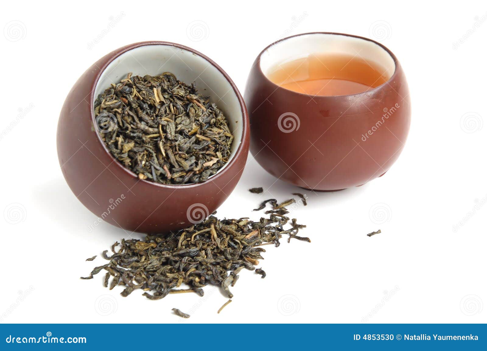 Two tea cups stock photo. Image of drinking, bowl, herbs - 4853530