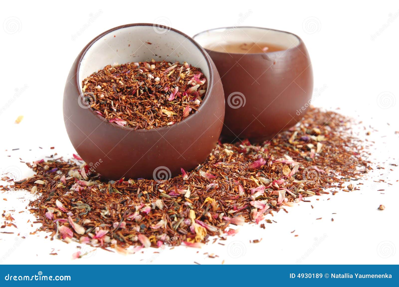 Two tea cups stock image. Image of dieting, isolated, herbal - 4930189