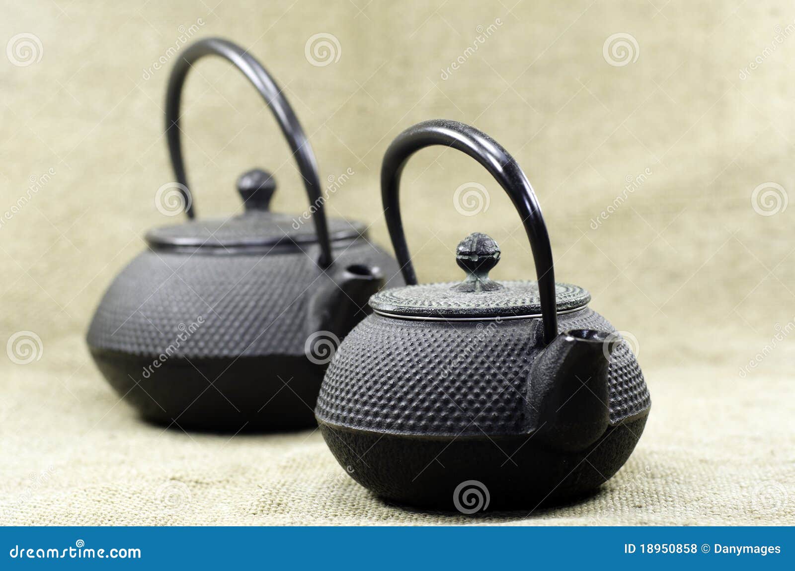 Two teapot stock photo. Image of kettle, iron, deco, crockery - 18950858