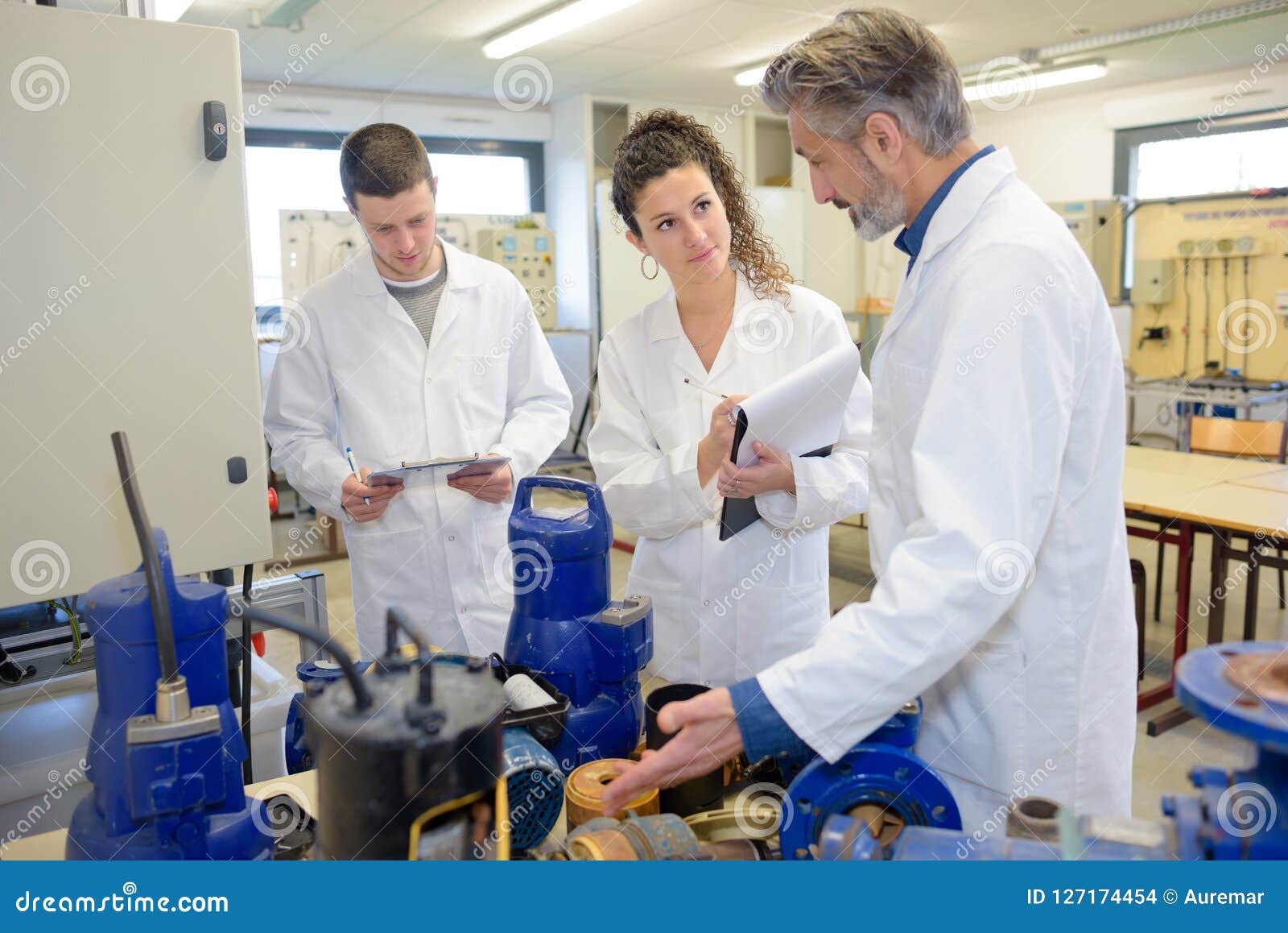 Two Technical School Students in Class Stock Photo - Image of ...