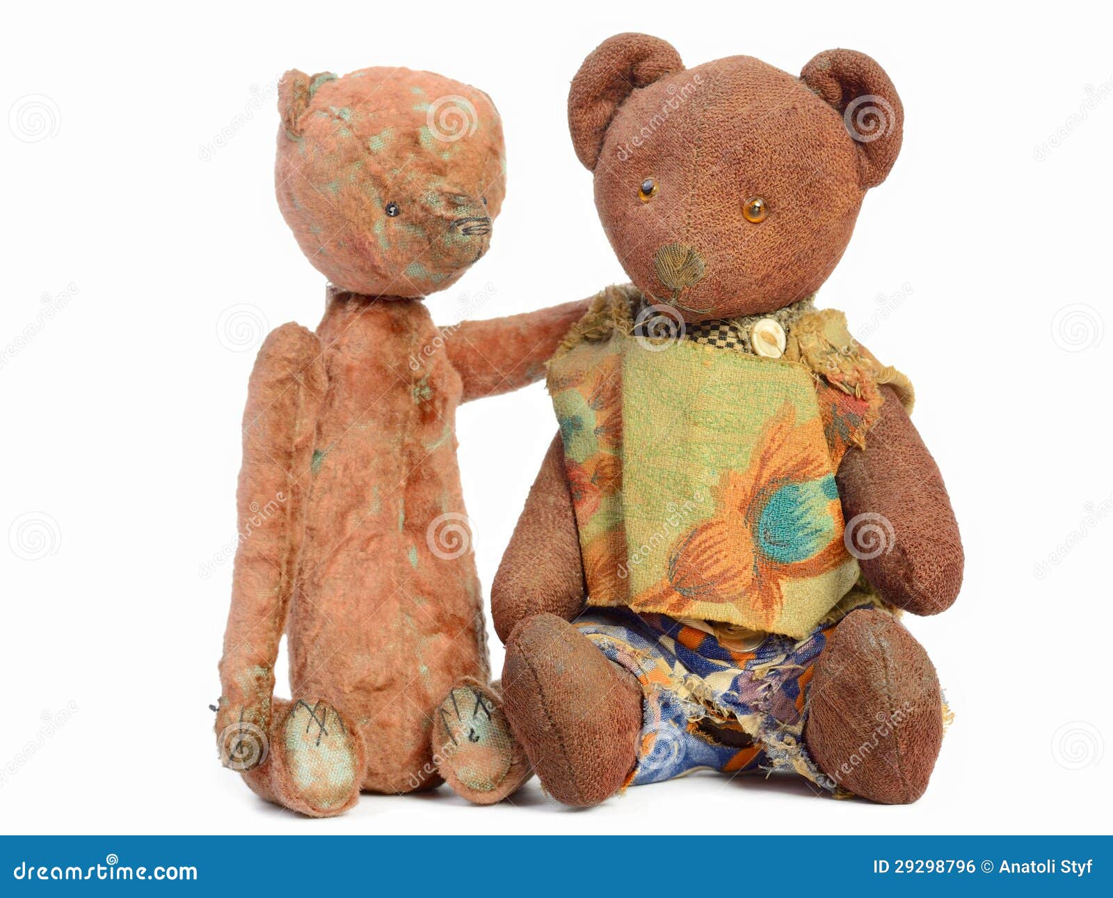 Two Teddy bears stock photo. Image of seated, charming - 29298796