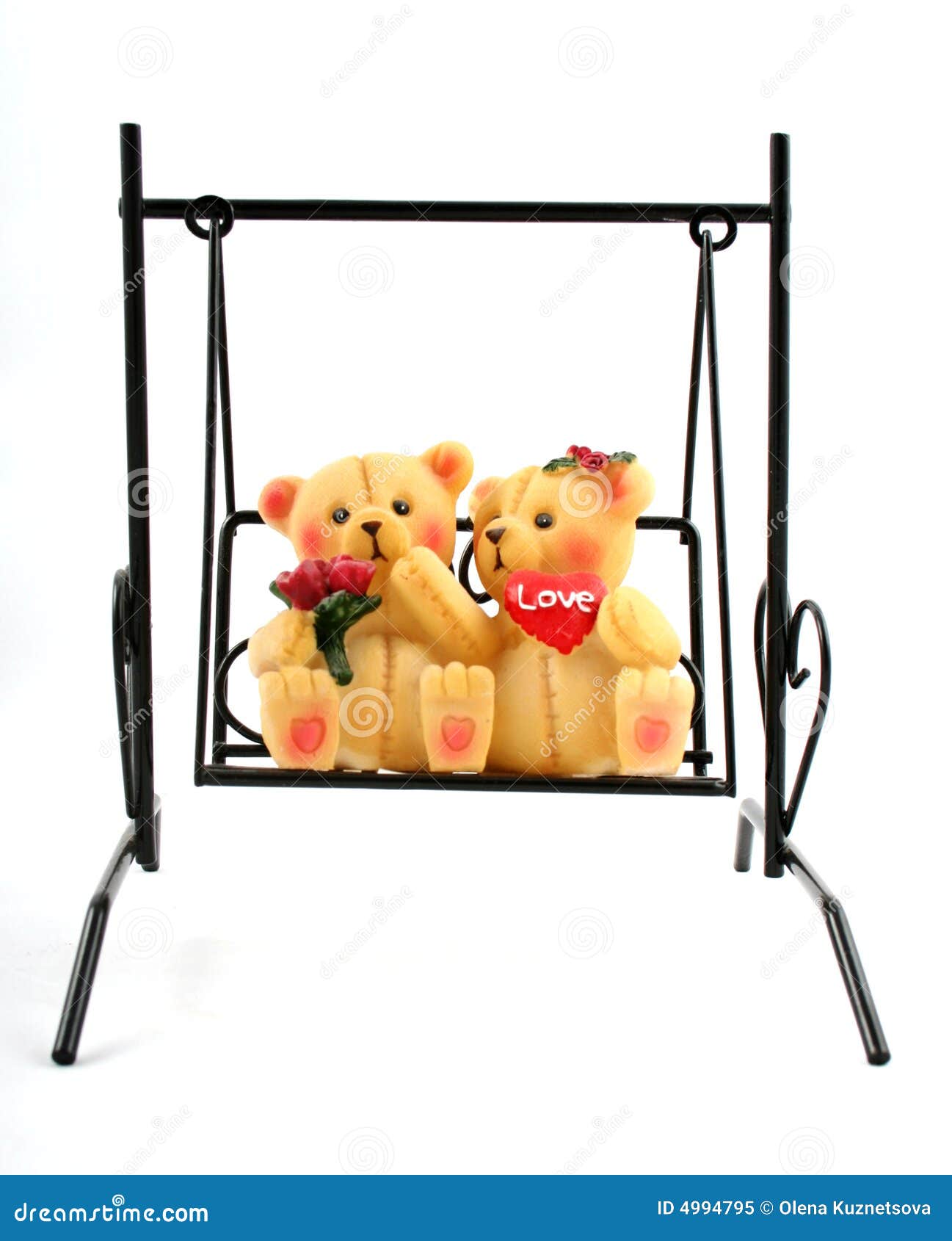 Two teddy bears stock image. Image of children, hearts - 4994795