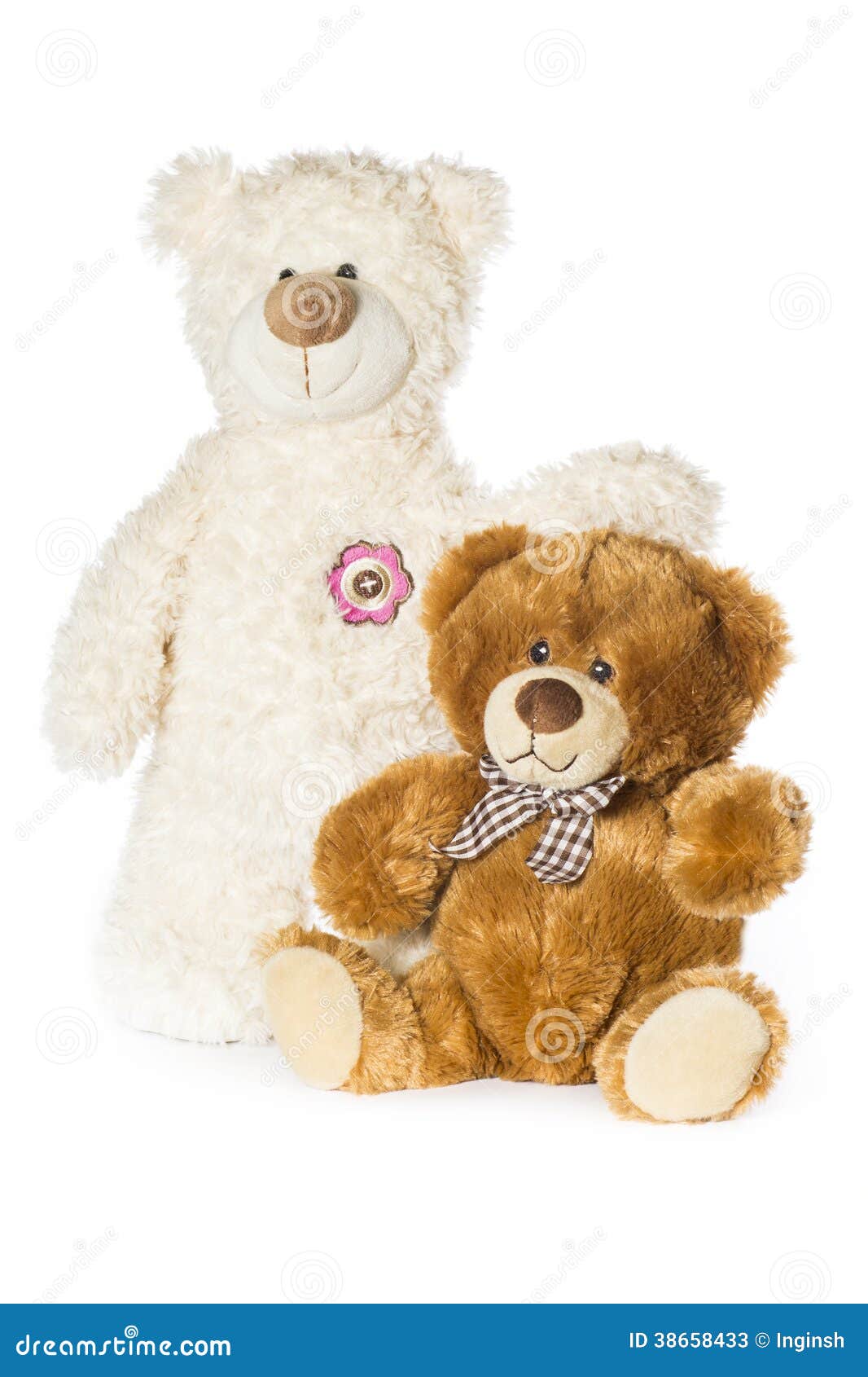 Two teddy bears stock image. Image of sitting, bear, lovely - 38658433