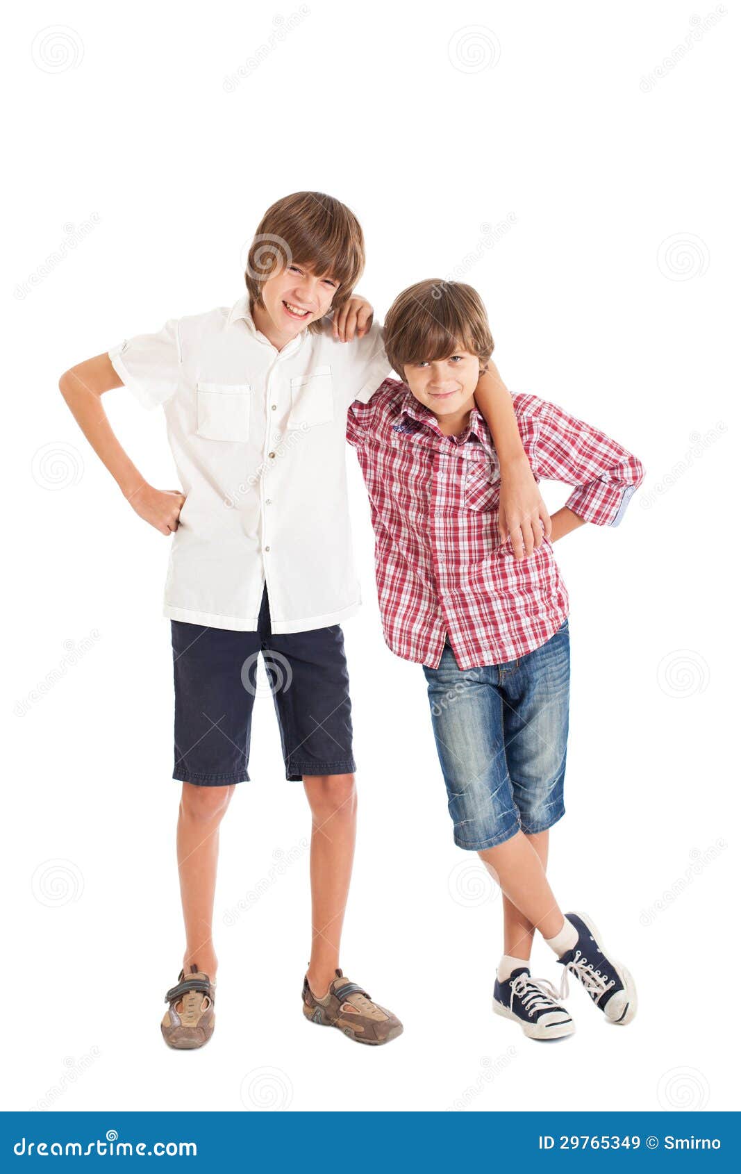 Two boys, two friends stock image. Image of smile, arms - 29765349