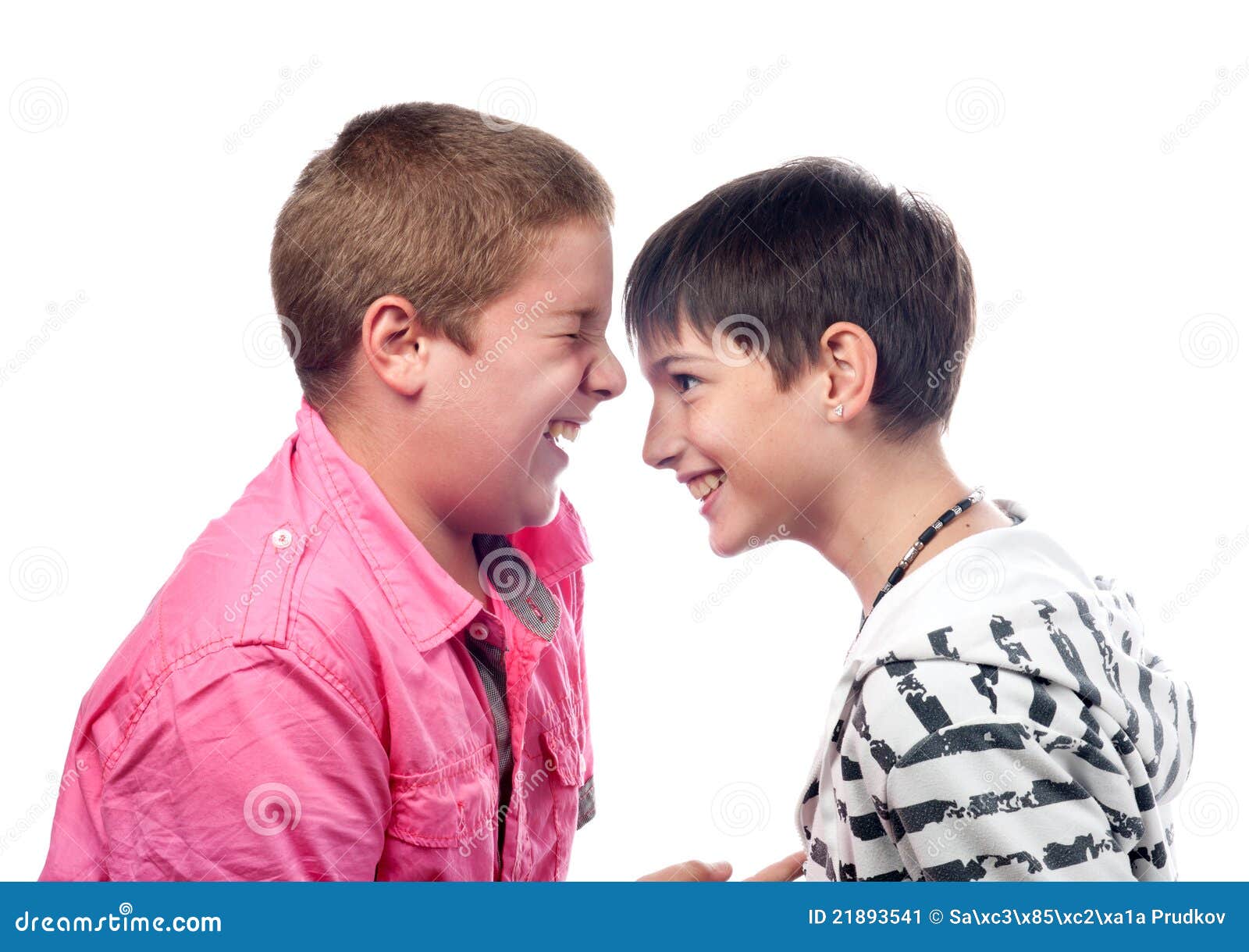 Two Teenage Boys Laughing Like Crazy Stock Image - Image of healthy ...