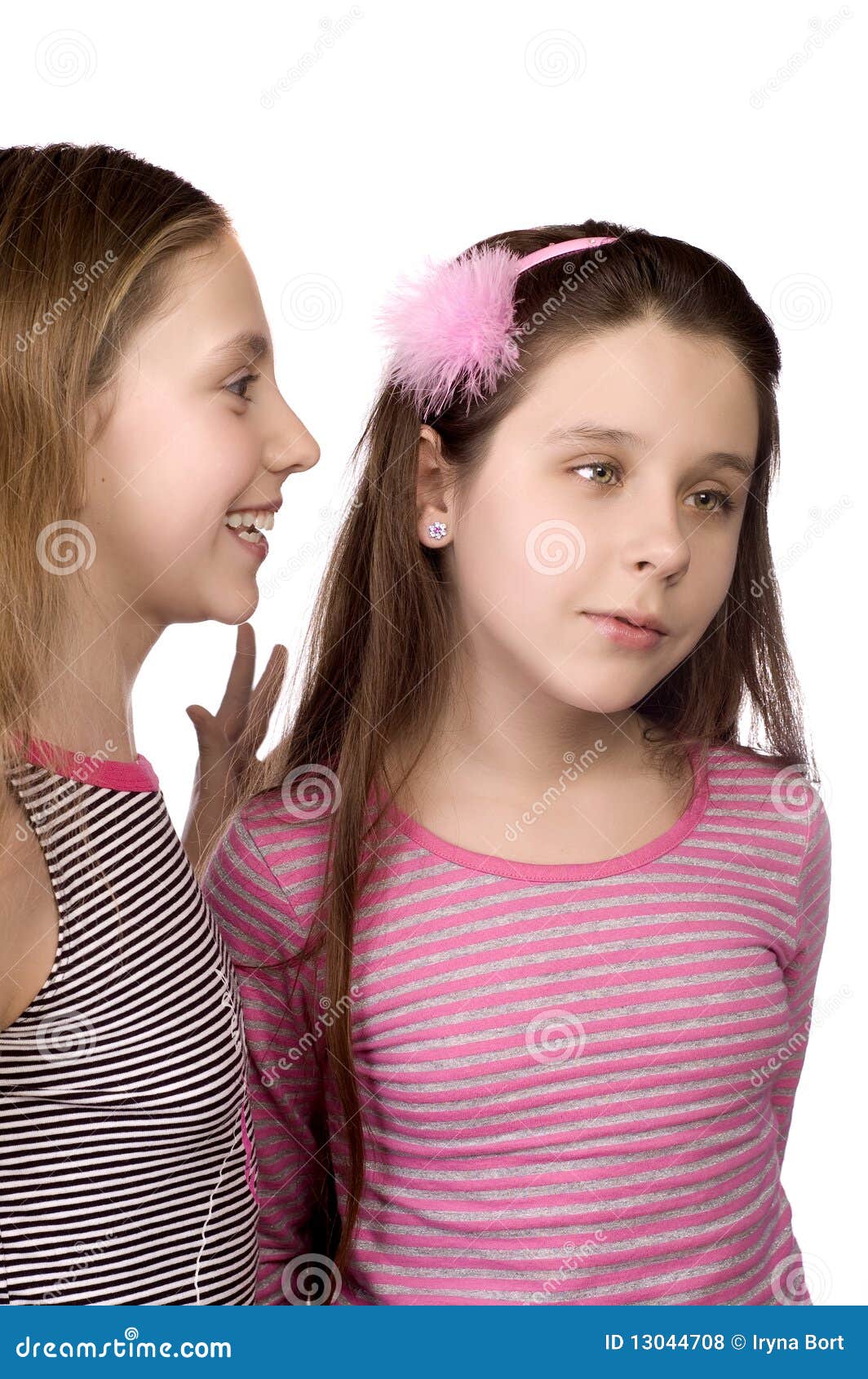 Two Teenage Girls Sharing Secrets Stock Photo - Image of schoolgirl ...