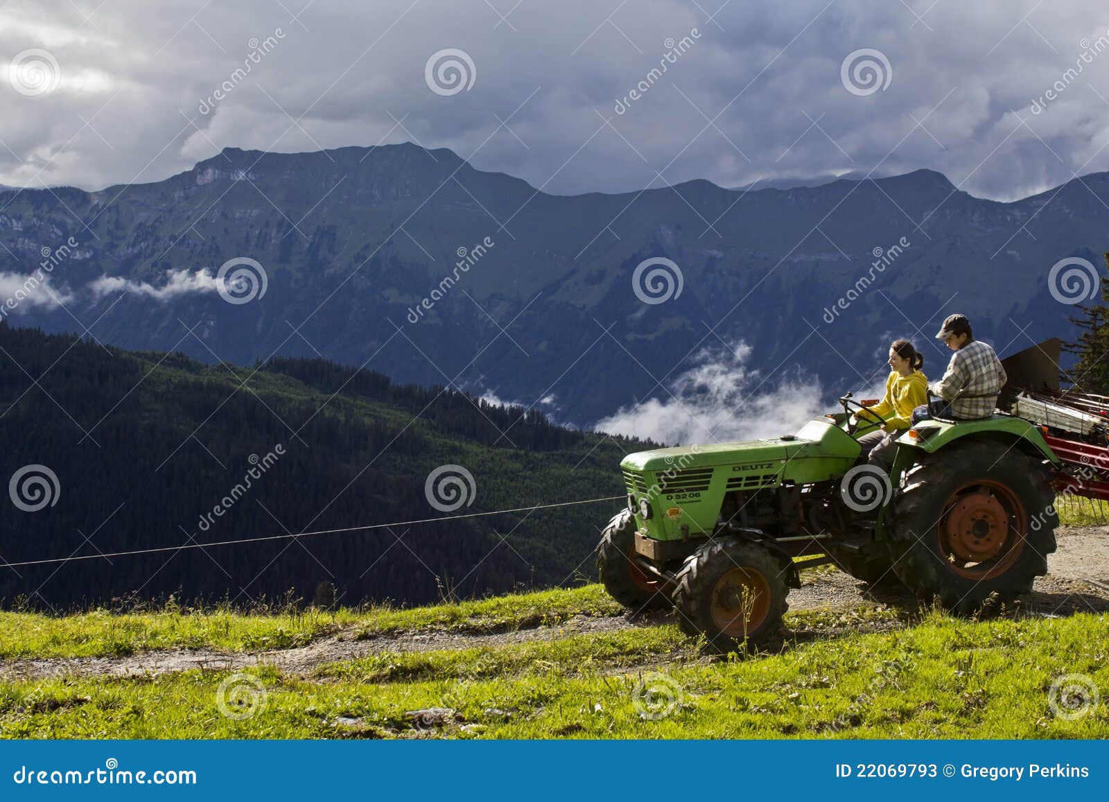 Two Teens Riding on a Tractor Editorial Stock Photo - Image of teen ...