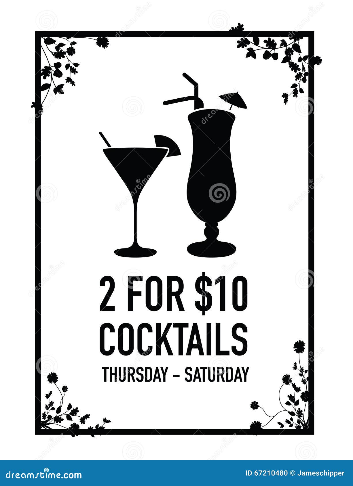 Two for ten dollars deal stock vector. Illustration of juice - 67210480