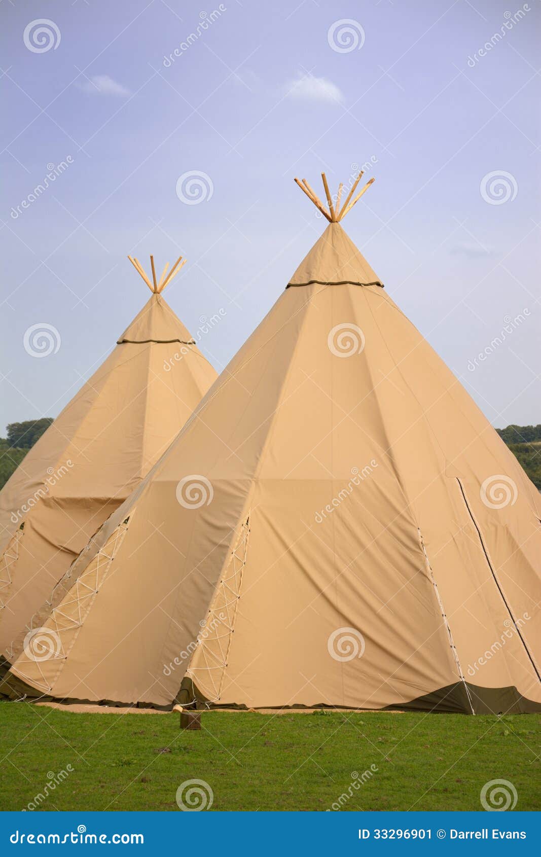Two Tepee stock image. Image of indian, dwelling, camp - 33296901