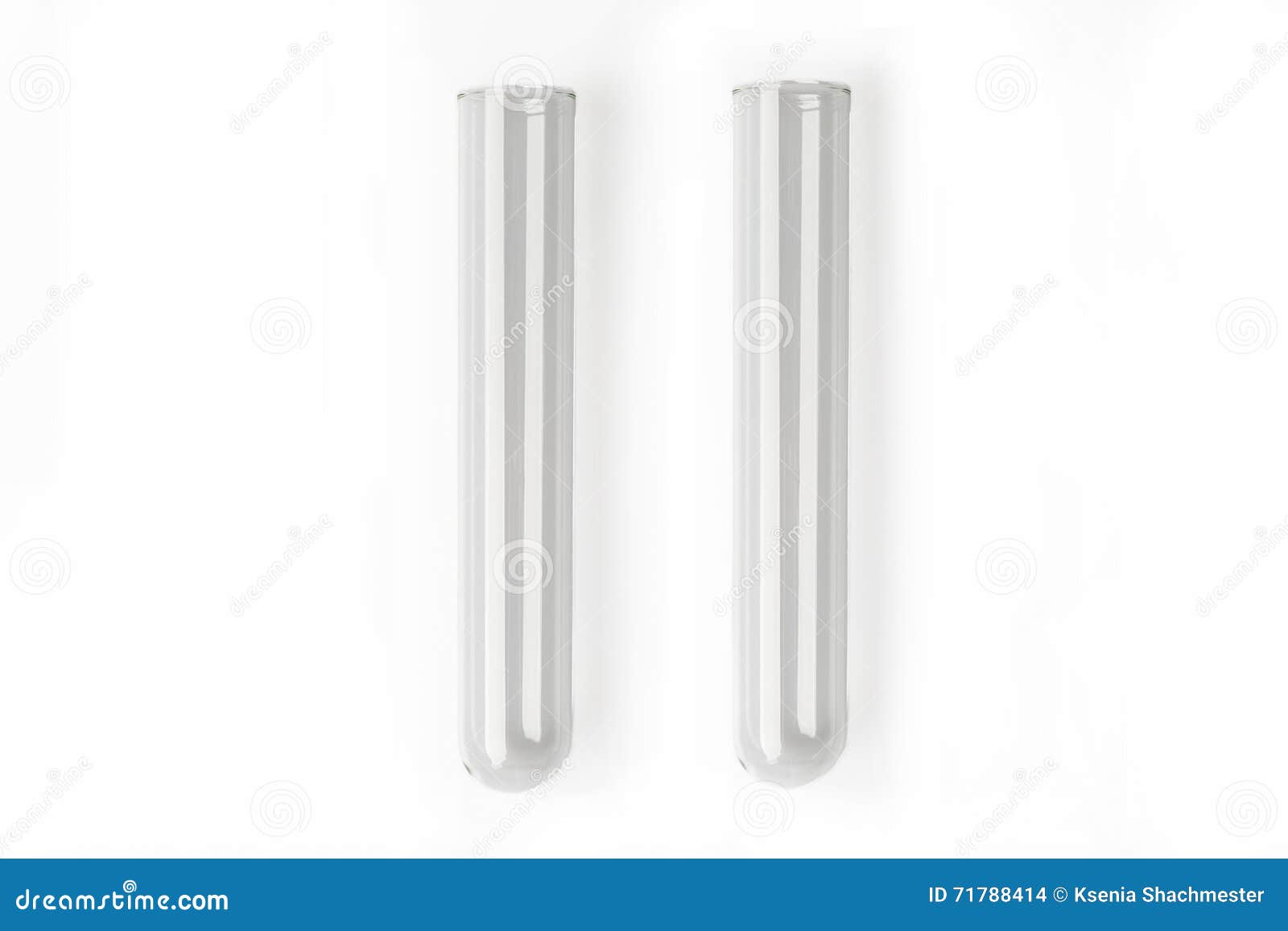 Two Test Tube on White Background Stock Photo - Image of test, precise ...