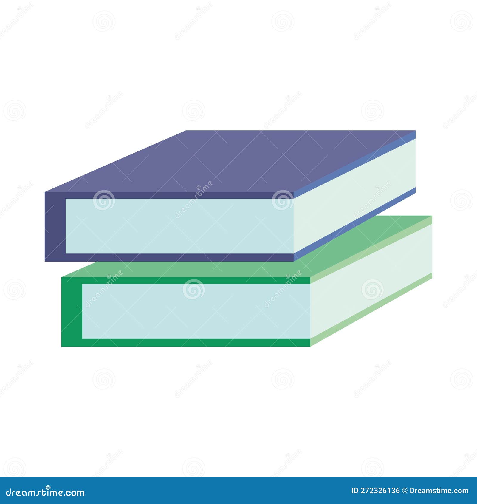 Two text books library stock vector. Illustration of vector - 272326136